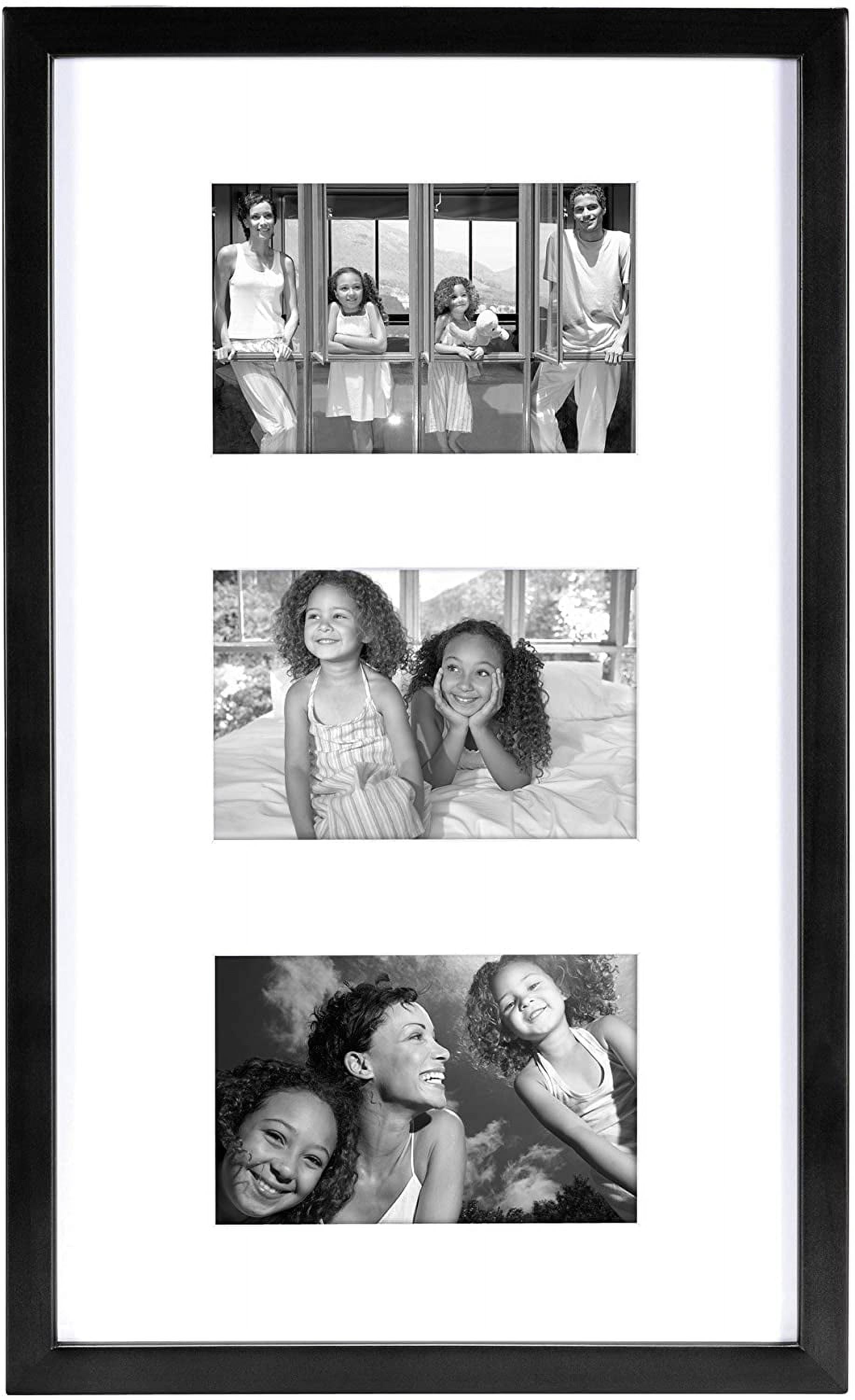 10x17 Inch East Village Collage Frame with 3-4x6 Inch Mat Openings ...