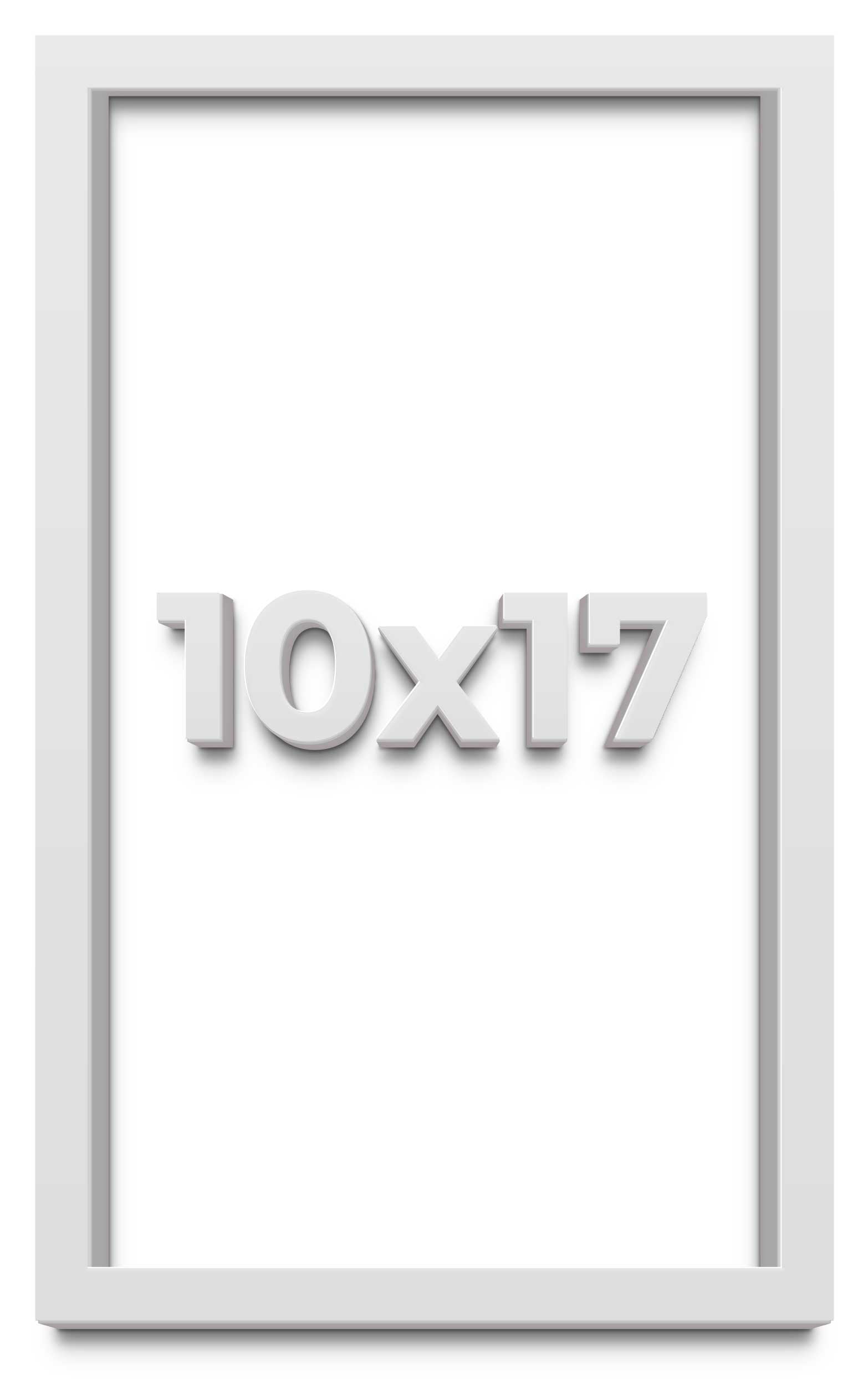 10x17 Shadow Box Frame White | 2 Inches Deep Real Wood Contemporary ...