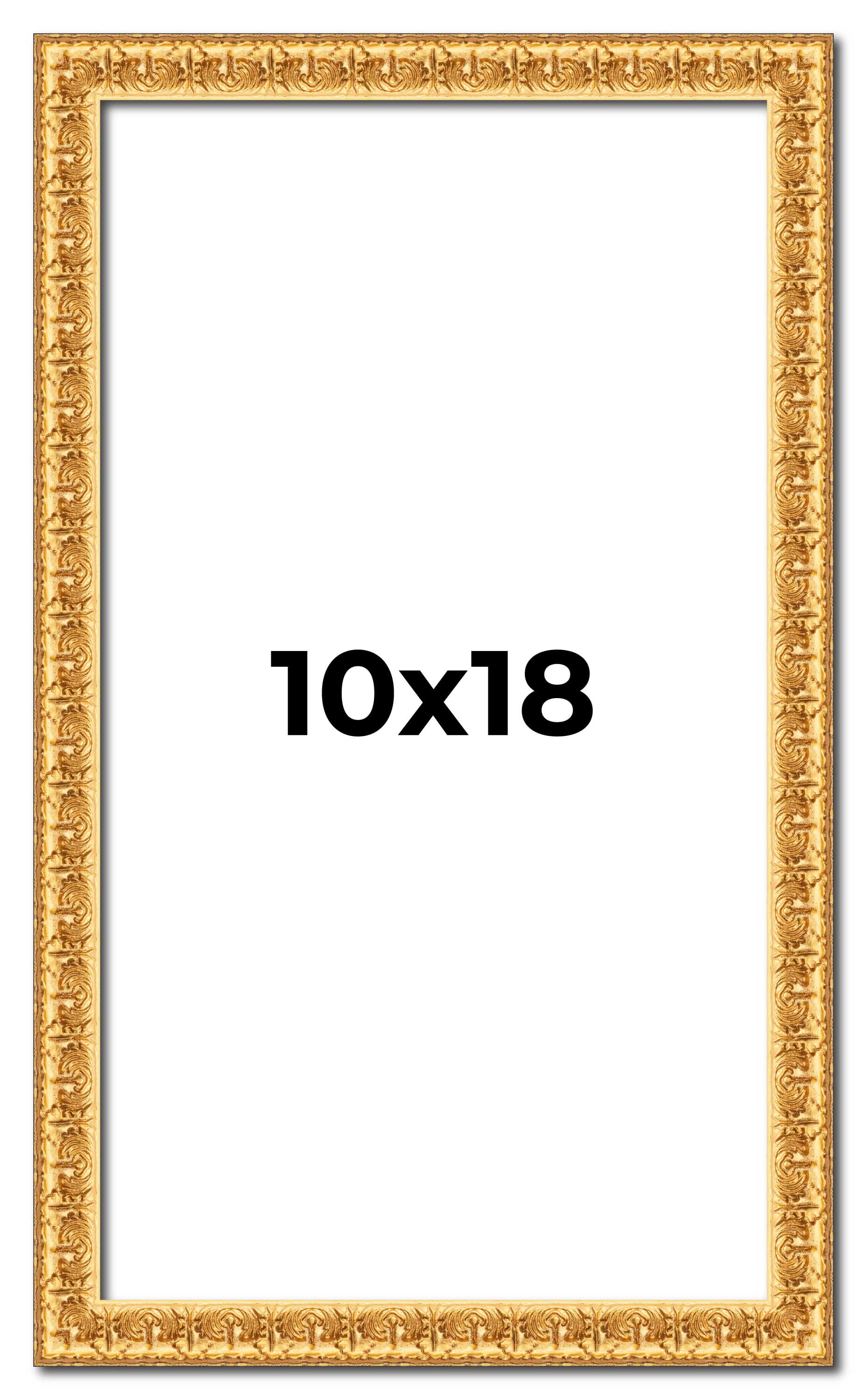 10x18 Frame Gold Real Wood Picture Frame Width 1 inches | Interior ...