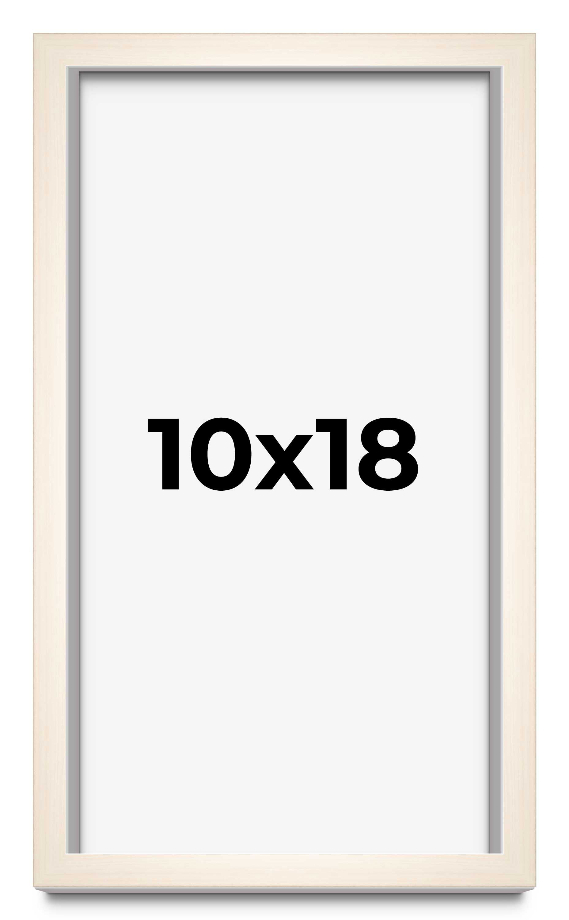 10x18 Shadow Box Cream of Wheat White Washed Display Frame | 0.875 ...