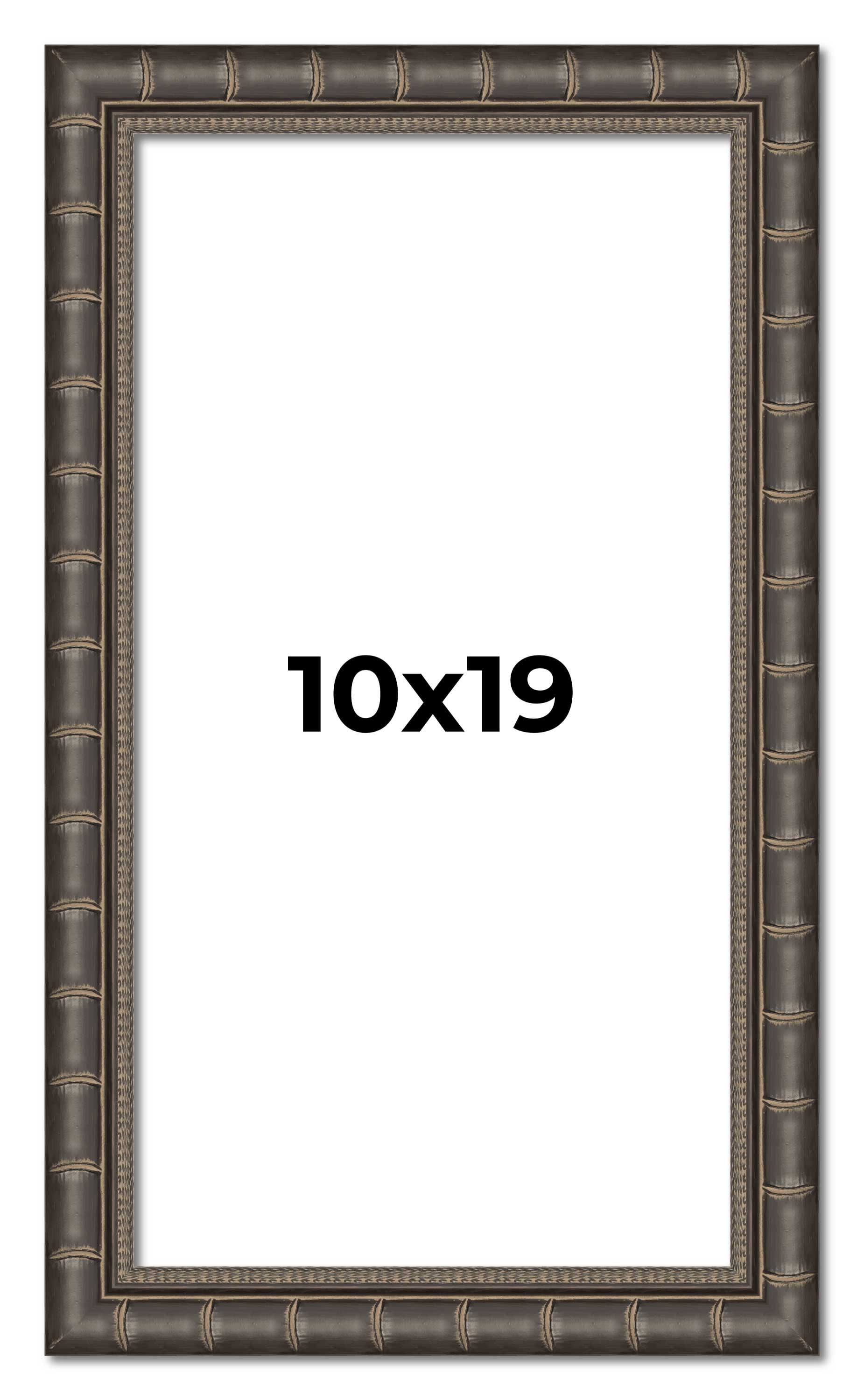 10x19 Frame Black Bamboo Solid Wood Picture Frame Width 1.5 Inches ...