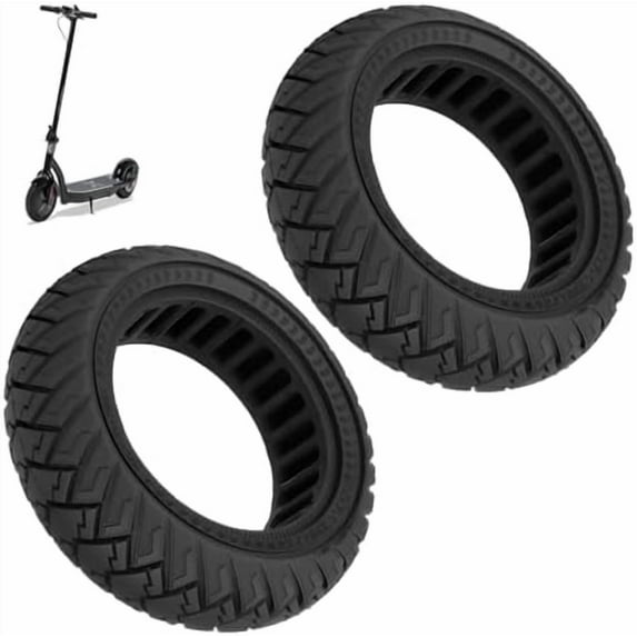 10x2.7-6.5 Scooter Solid Tires 2 Pack- Electric Scooter 10 Inch Wheels ...