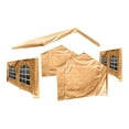 10x20 Canopy Tarp Set (5pc) - Beige Replacement Canopy Top & Side ...