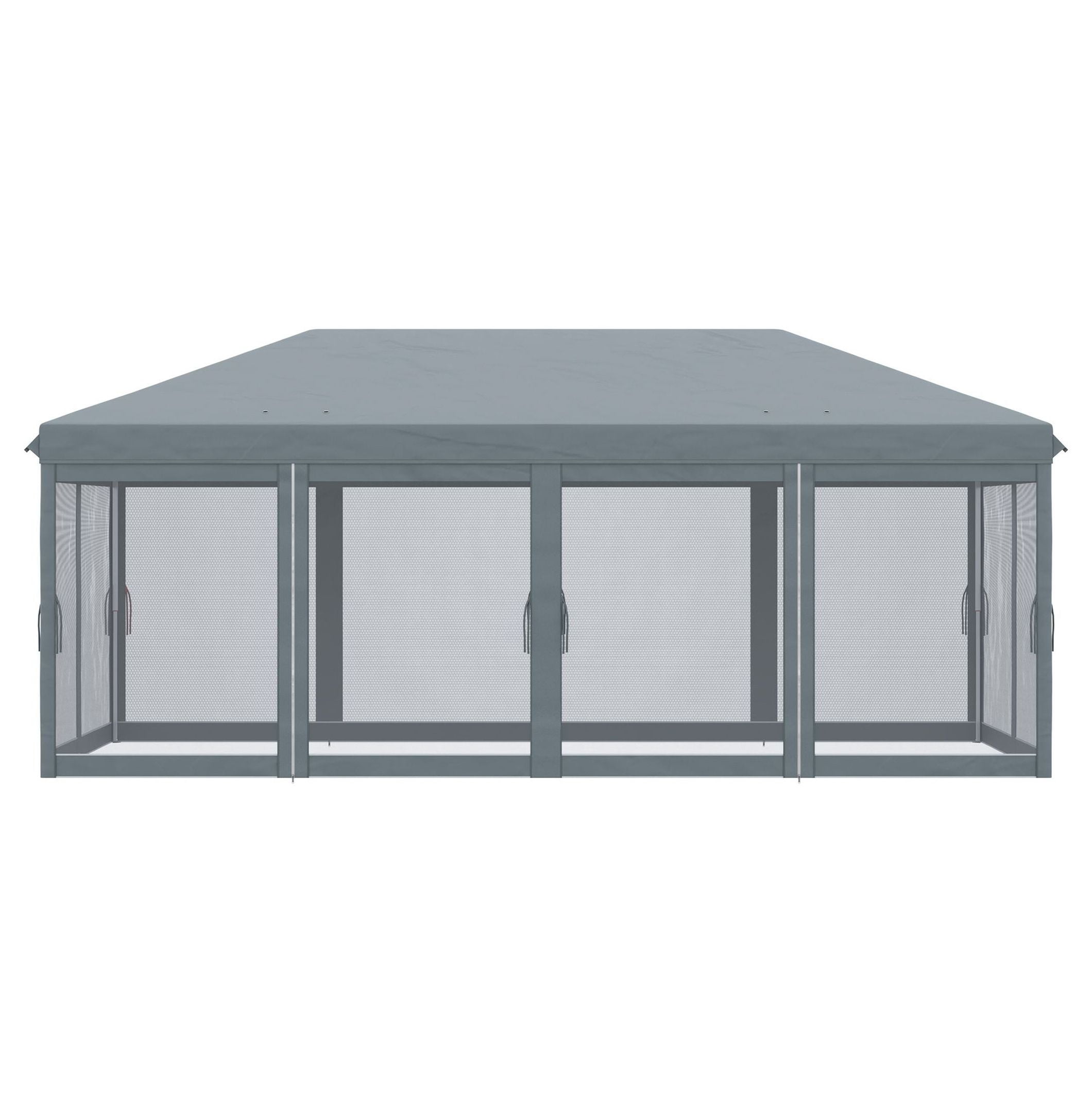 10x20 Canopy Tent with Netting, Heavy Duty Sun Shelter for Parties ...