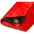 10x20 Extra Heavy Duty RED Tarp 3 Ply Reinforced Canopy 6 oz 12 Mil ...
