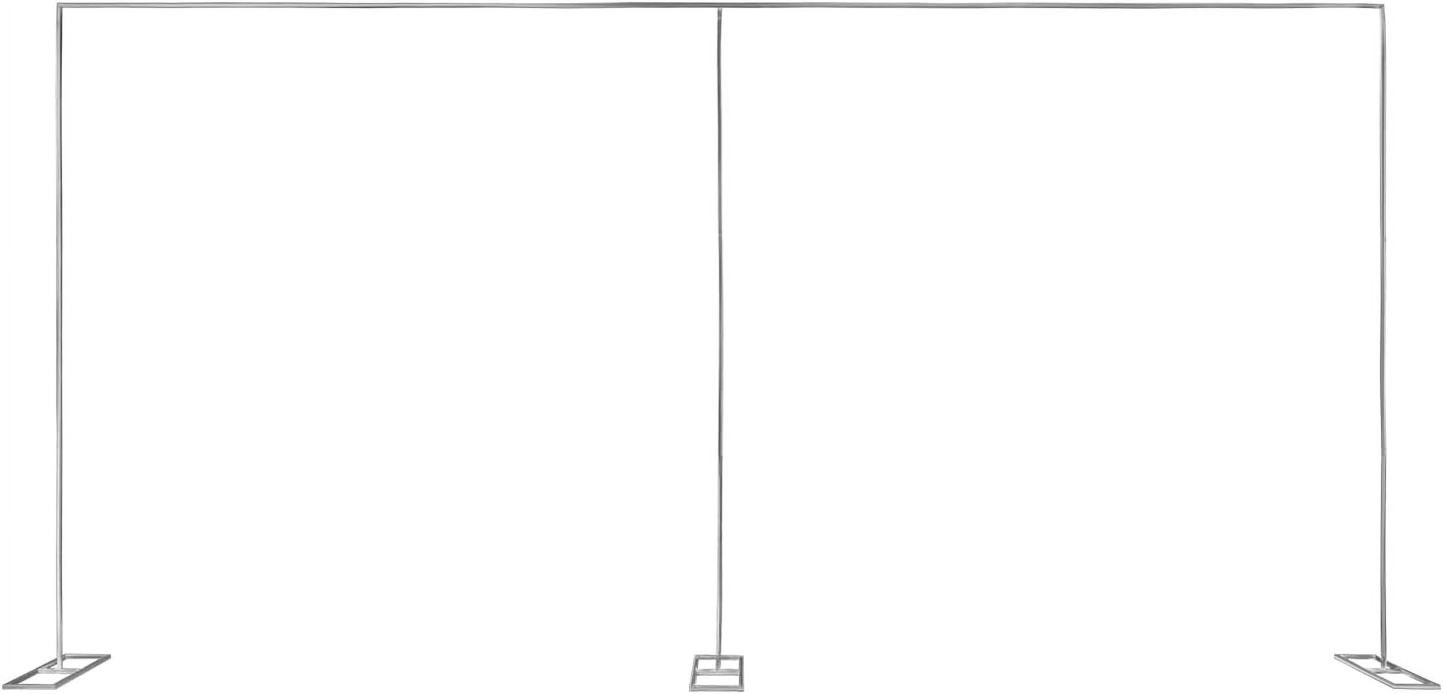 10x20 FT Backdrop Stand with Base, Wedding Backdrop Stand Pipe Kit ...