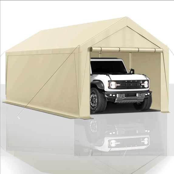 10x20 FT Heavy Duty Carport Car Tent Car Canopy Storage Shed, Portable ...