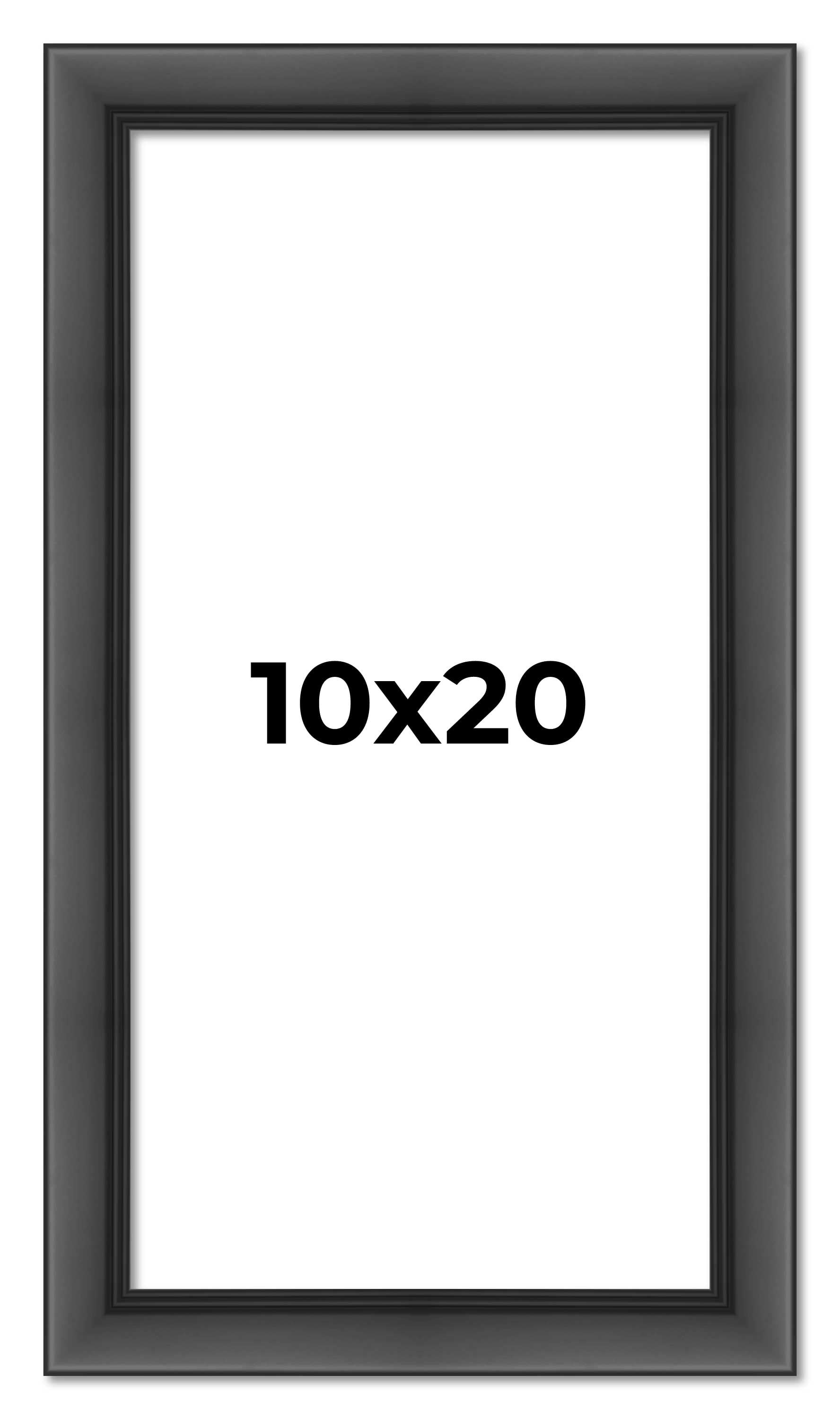 10x20 Frame Black Passaggi Solid Wood Picture Frame Width 1.5 Inches ...