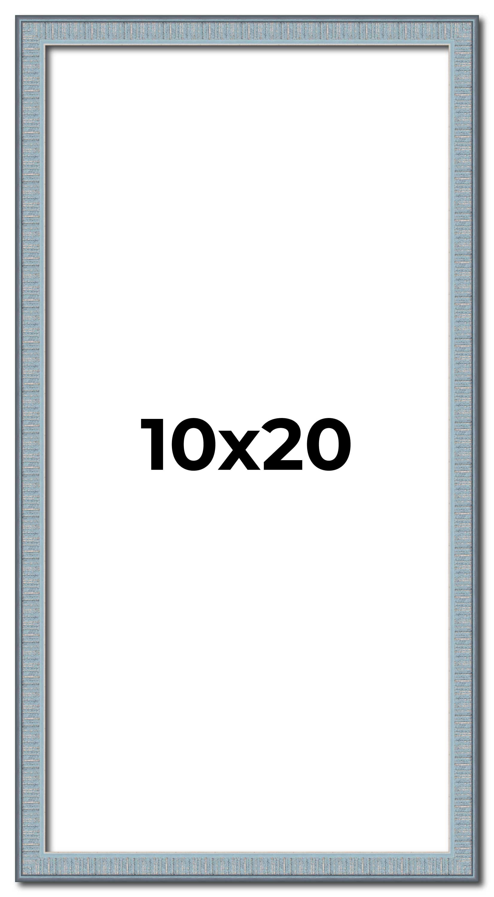 10x20 Frame Rustic Sky Blue Solid Wood Picture Frame | 0.75 Inch ...