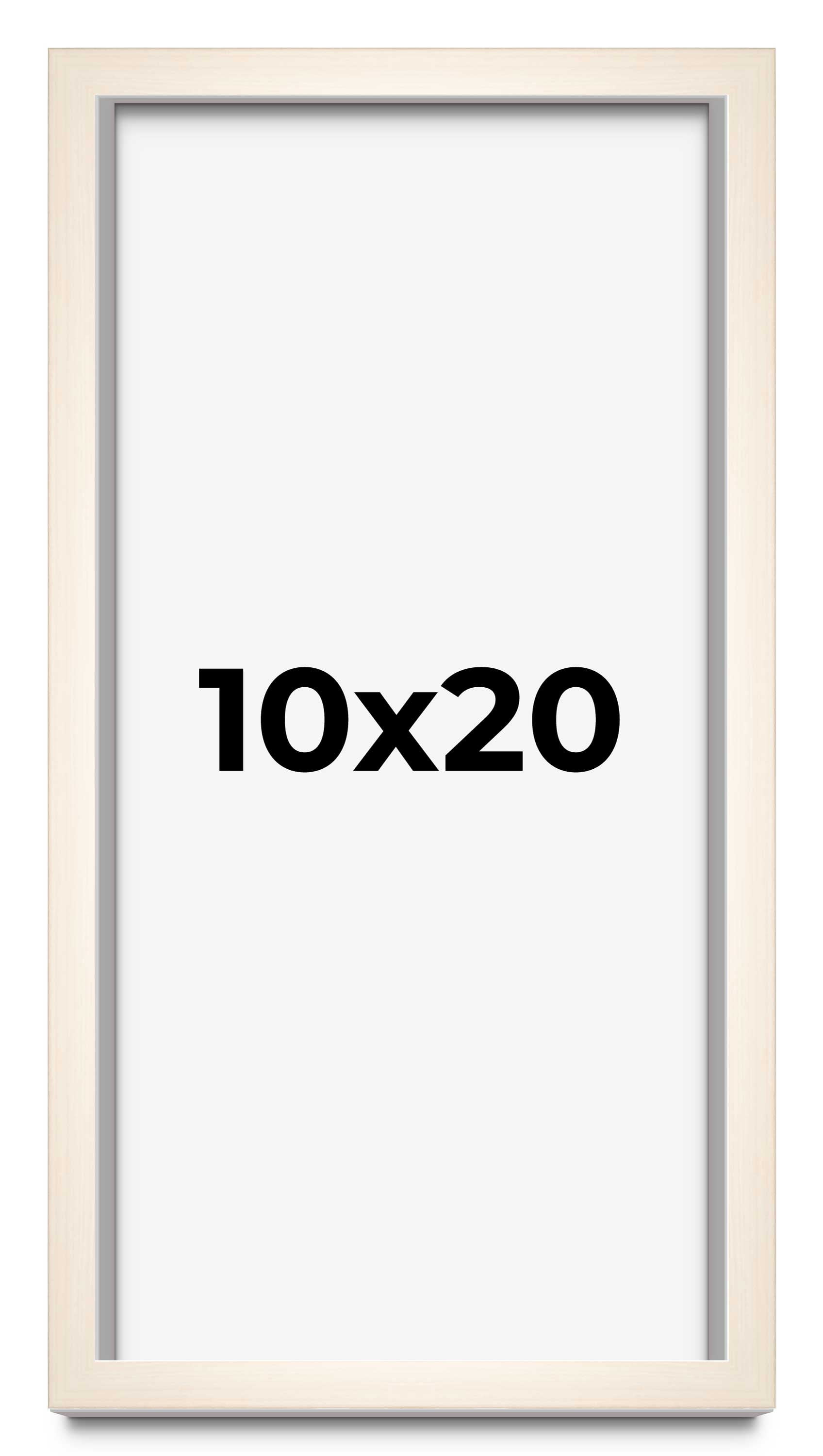 10x20 Frame White Wheat Solid Wood Picture Frame | Moulding Width 0.75 ...