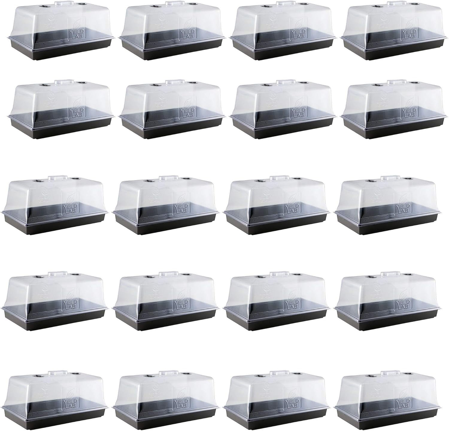 10x20 Humidity Dome with Plant Propagation Trays – 20 Pack - Clone Tray ...