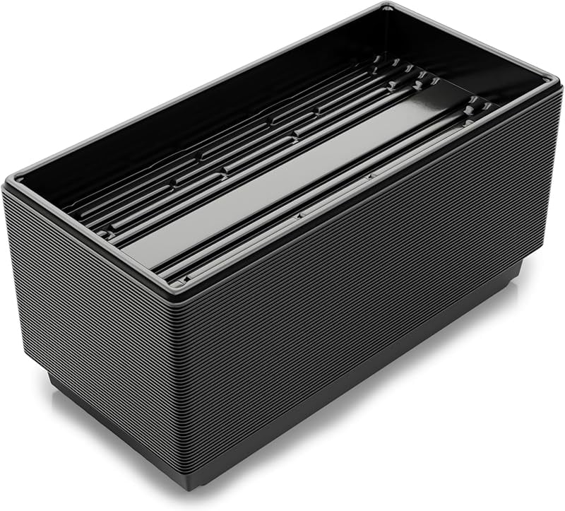 10x20 Inch Black Plastic 50 Pack Plant Propagation Tray – Growing Trays ...