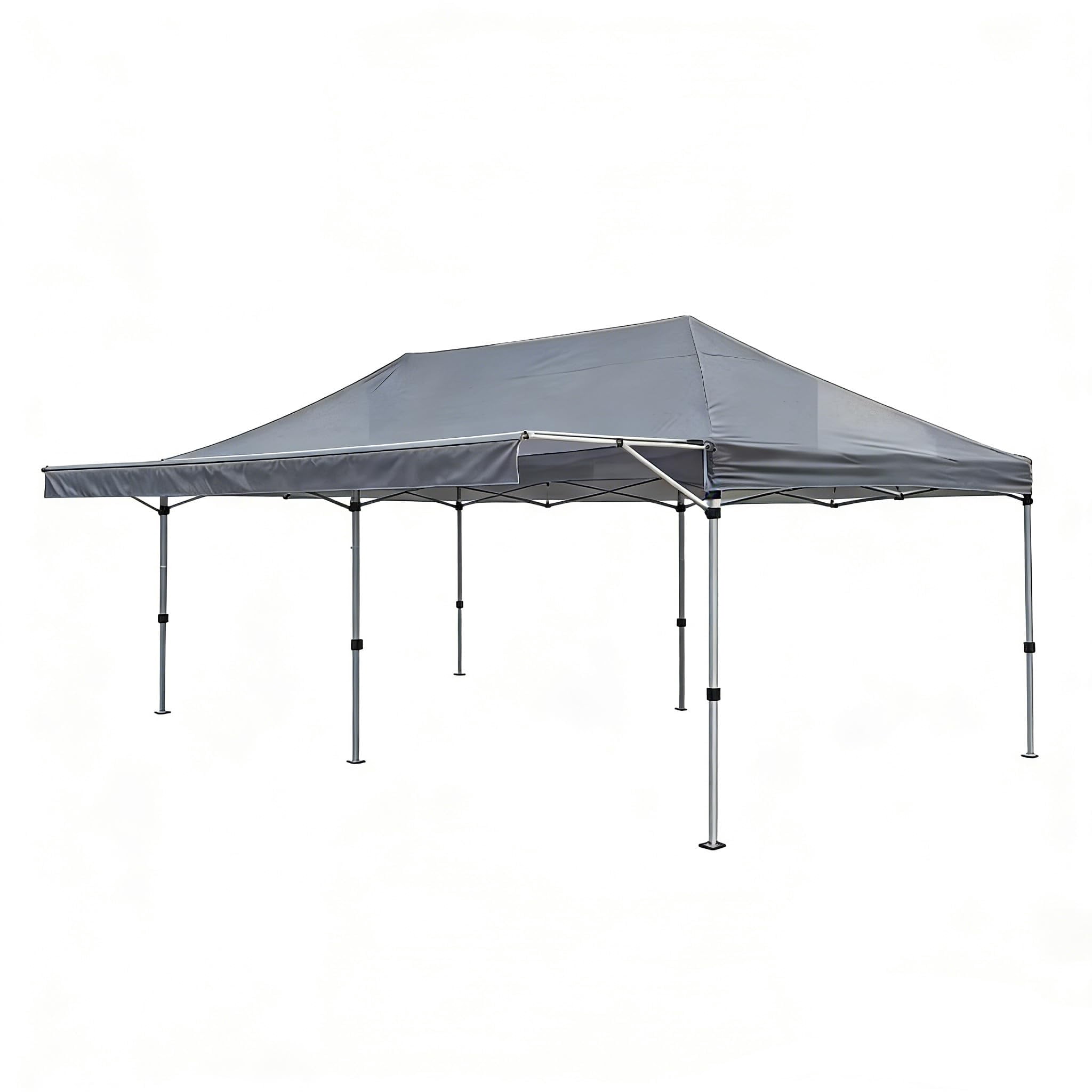 10x20 Instant Pop Up Canopy Tent, Heavy-Duty Steel Frame Outdoor ...