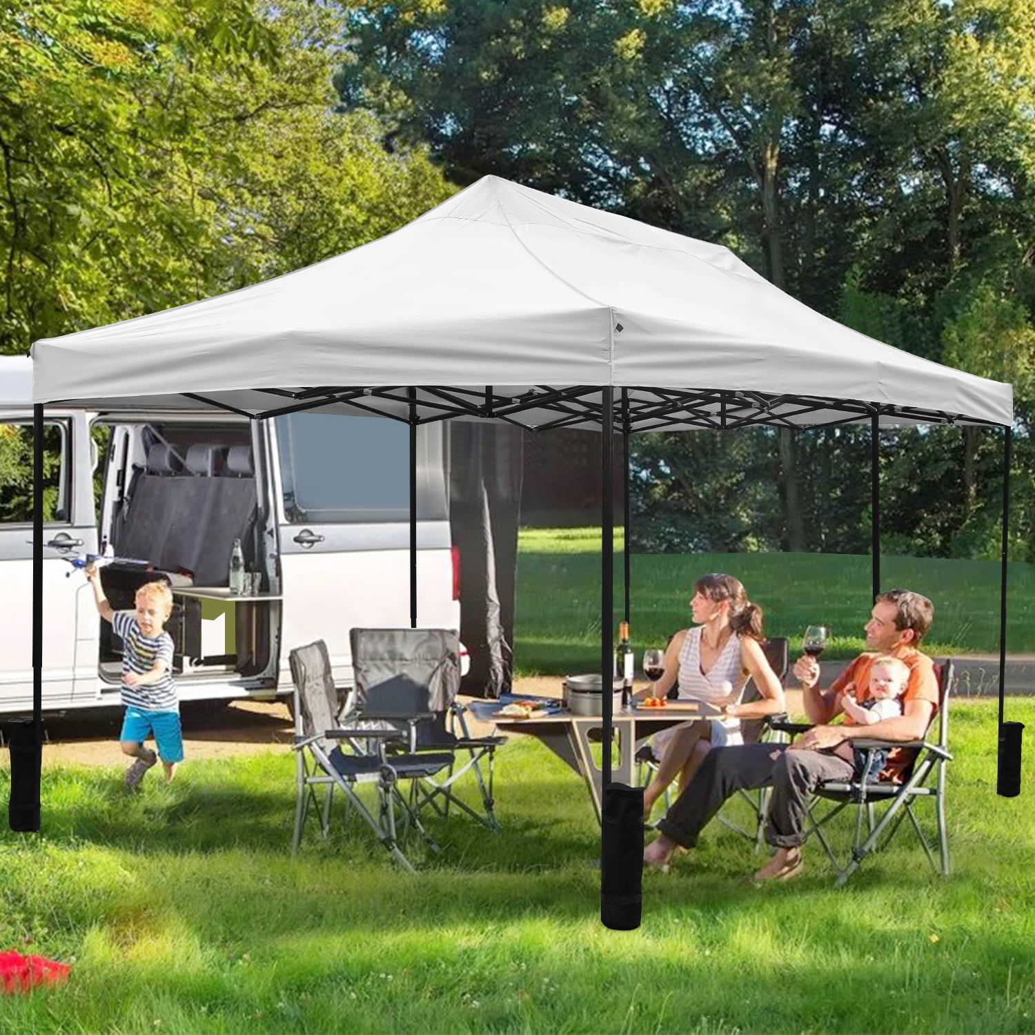 10x20 Waterproof Outdoor Pop Up Canopy Patio Tent for Events, Portable ...