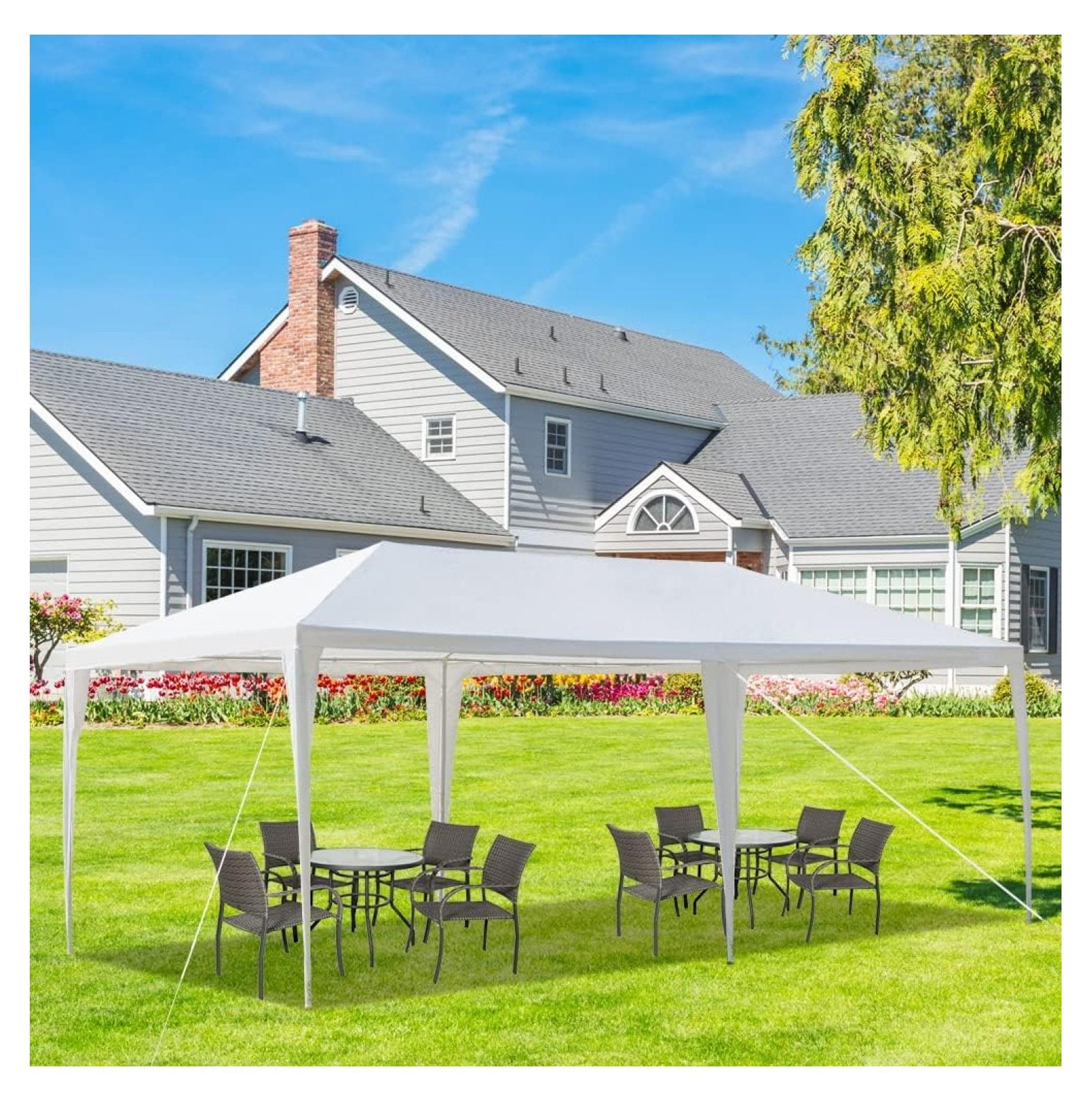10x20 Party Tent, Tents for Parties with Dressed Legs, Outdoor Tents ...