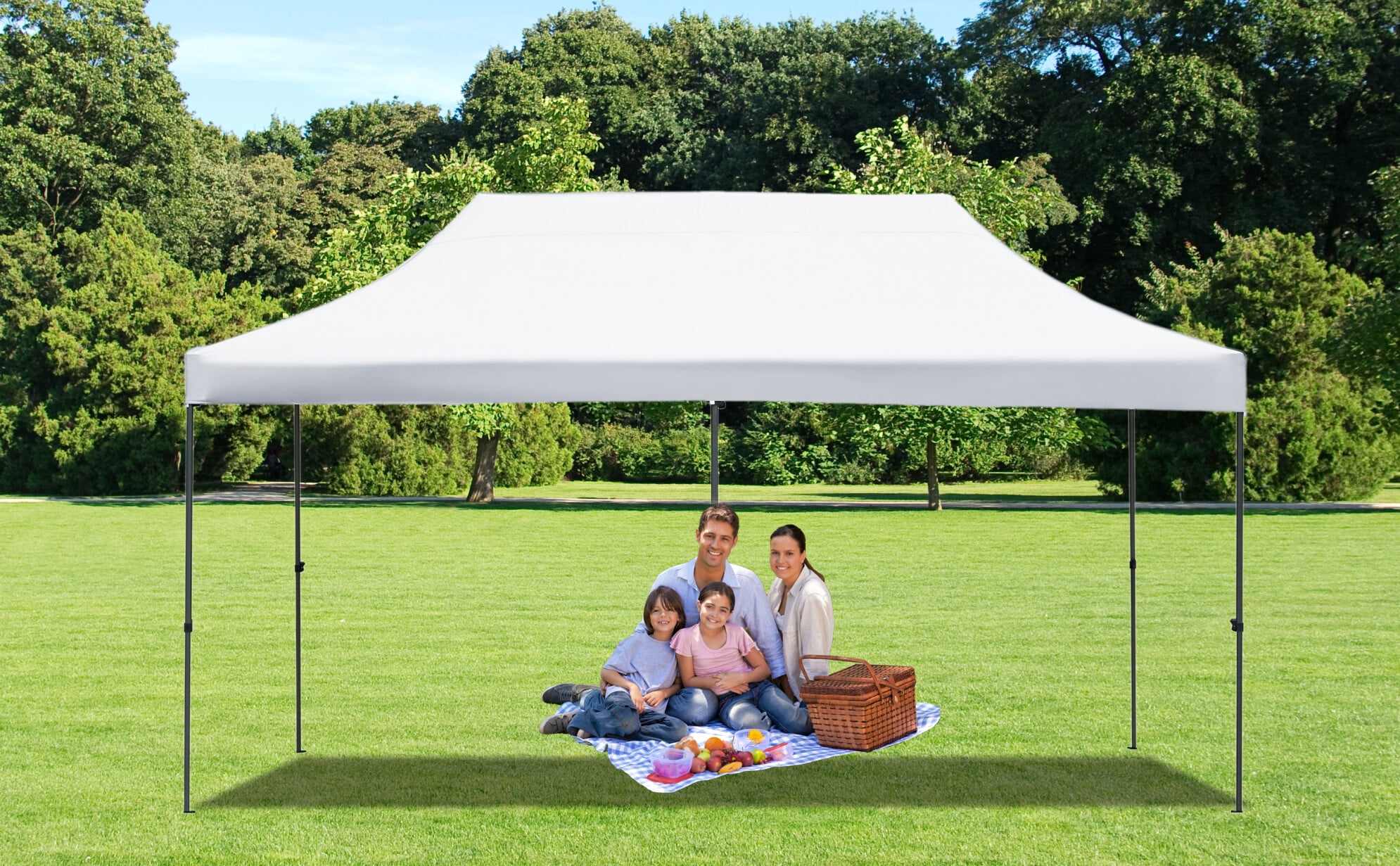 10x20 Pop Up Canopy Tent with 6 Sidewalls, Heavy Duty, UV50+ and ...