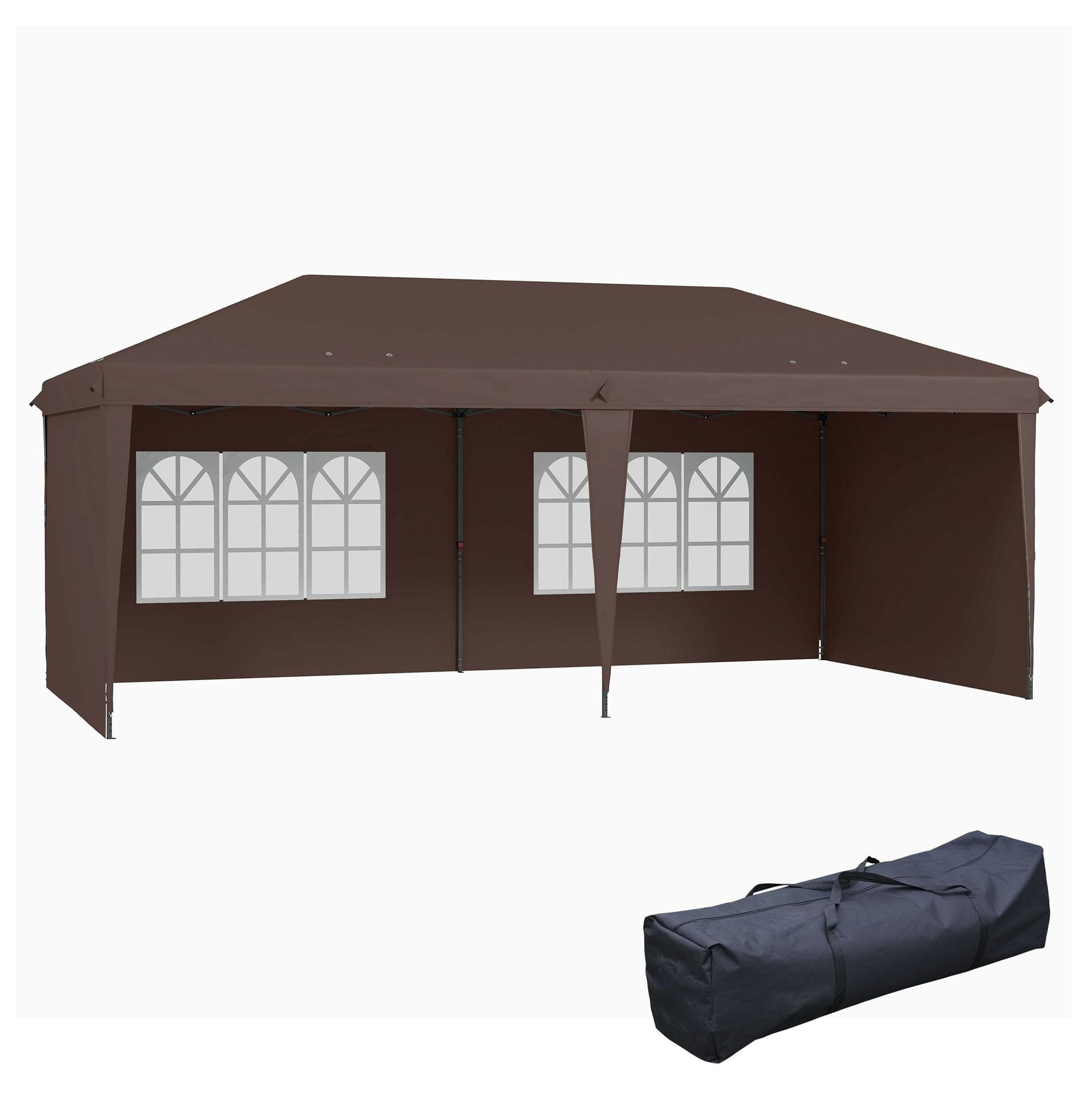 10x20 Pop Up Party Tent with Sidewalls, Outdoor Event Canopy - Wedding ...