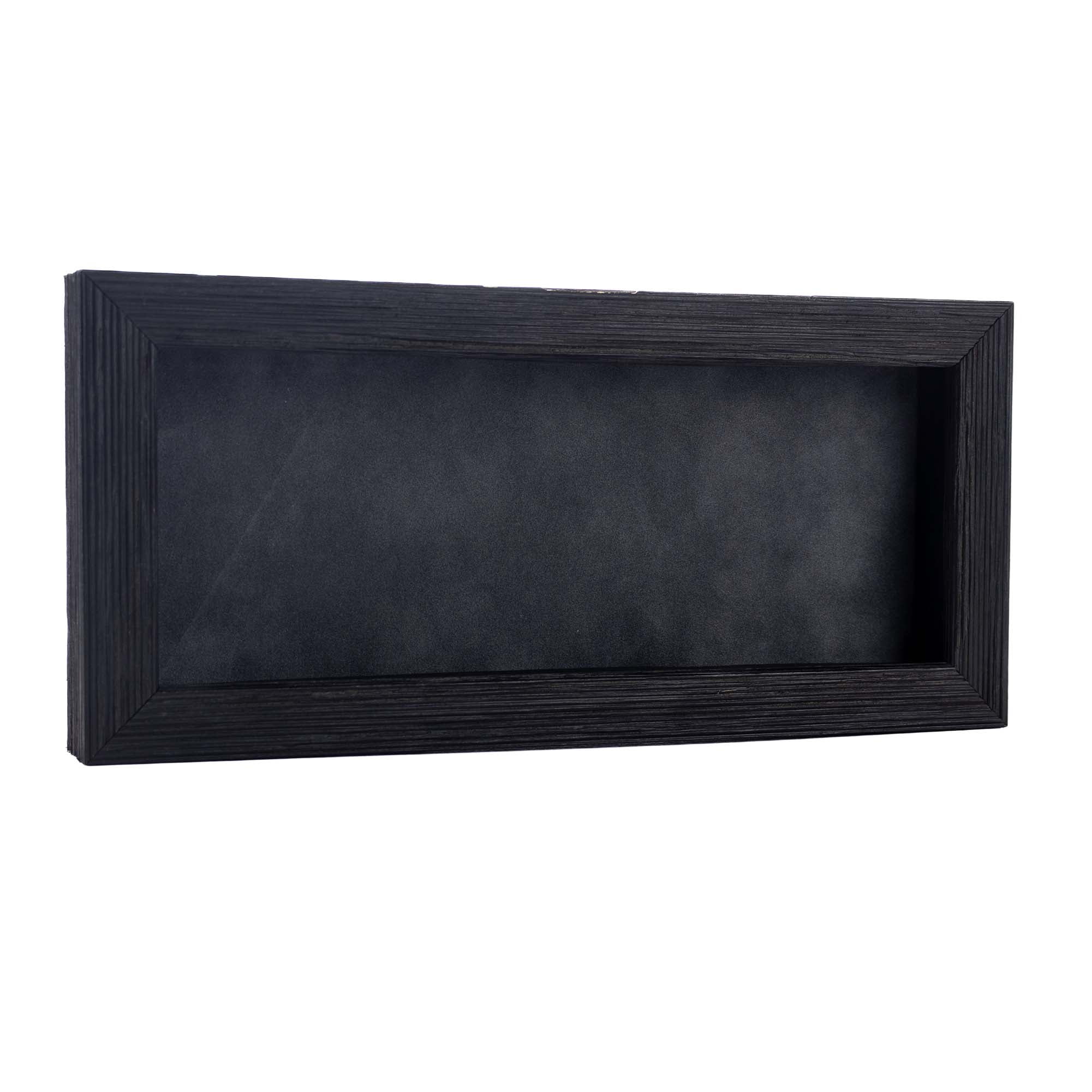 10x20 Shadow Box Frame Barnwood Black Wood | With a 1" Usable Display ...