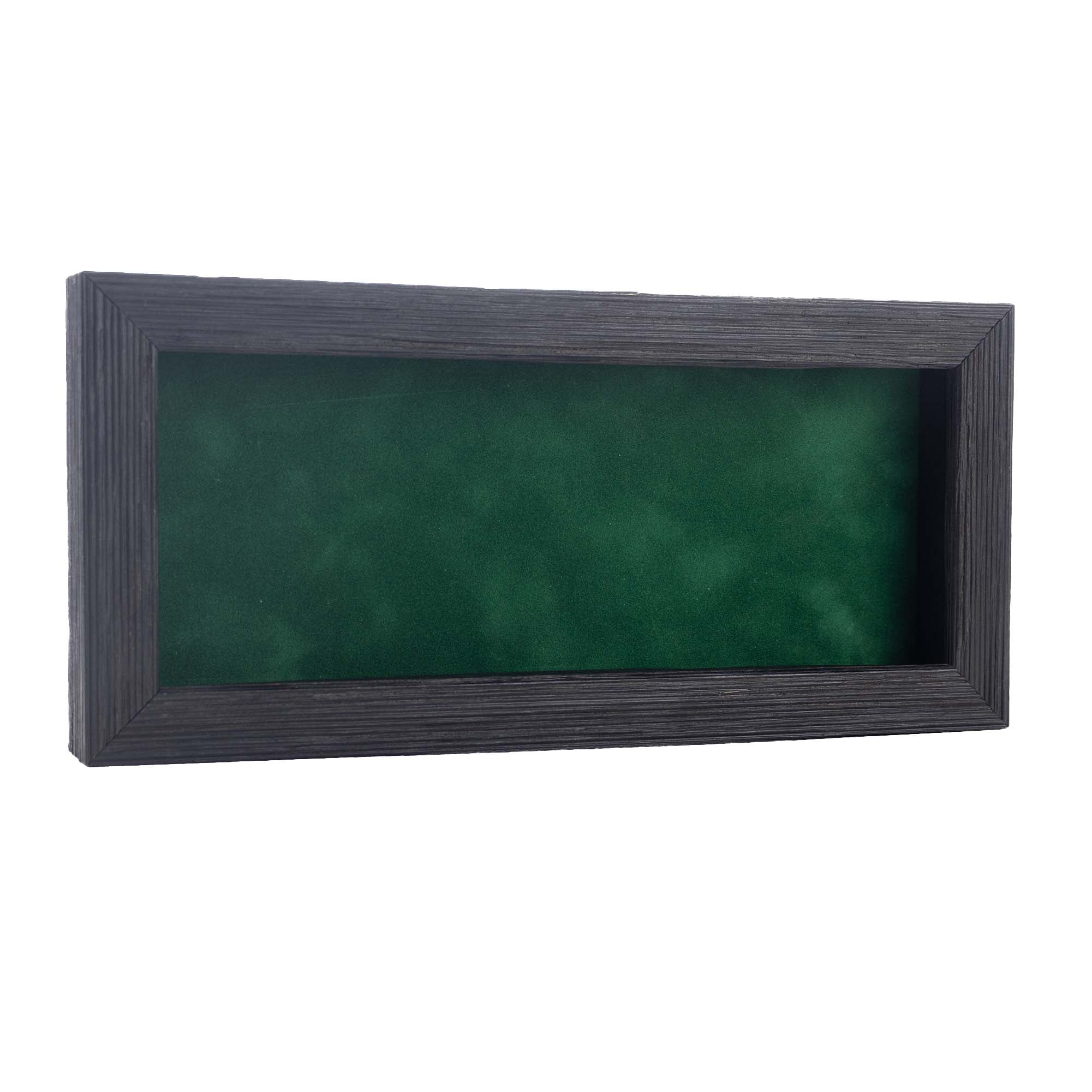 10x20 Shadow Box Frame Barnwood Black Wood | With a 1" Usable Display ...