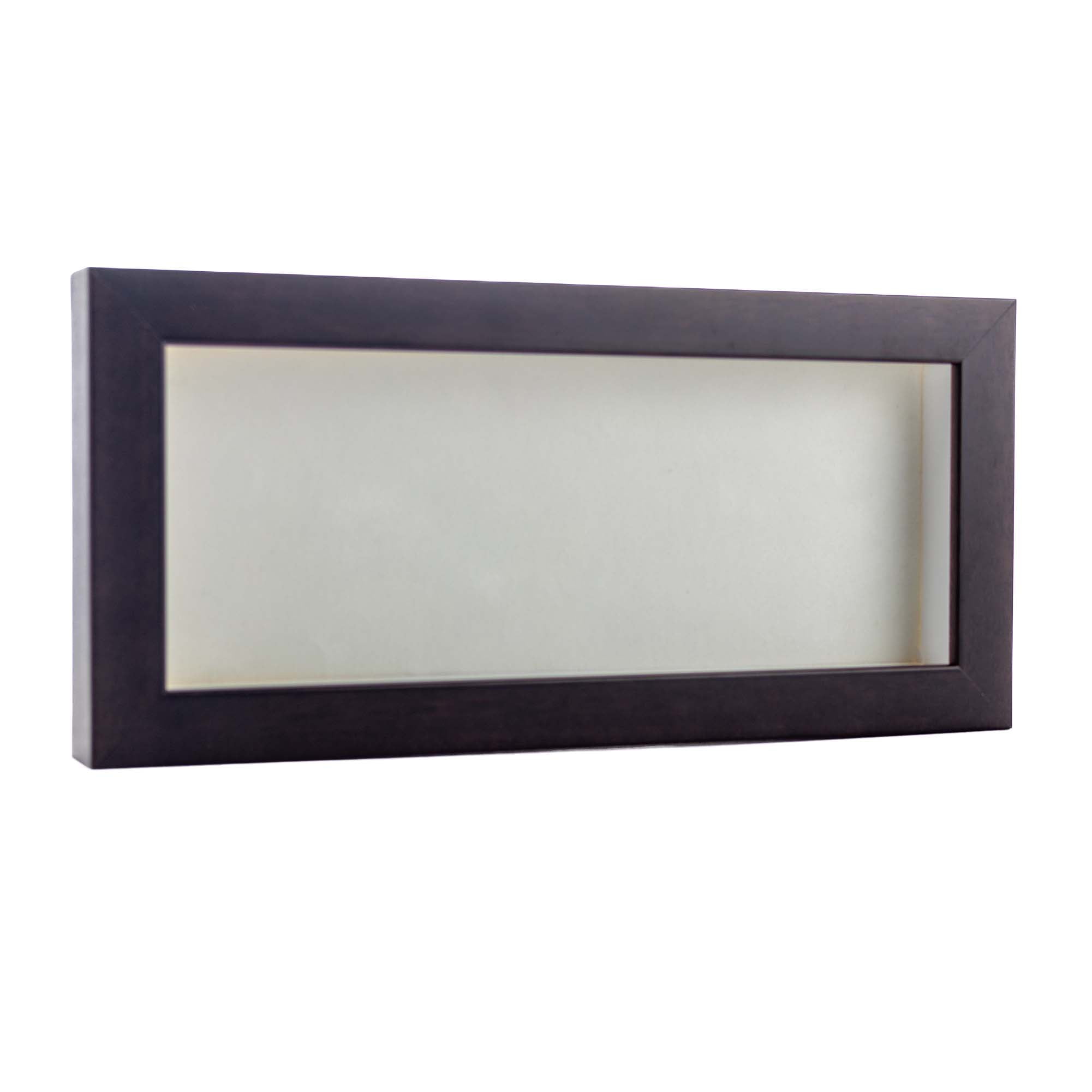 10x20 Shadow Box Frame Brown Walnut Wood | With a 3/4" Usable Display ...