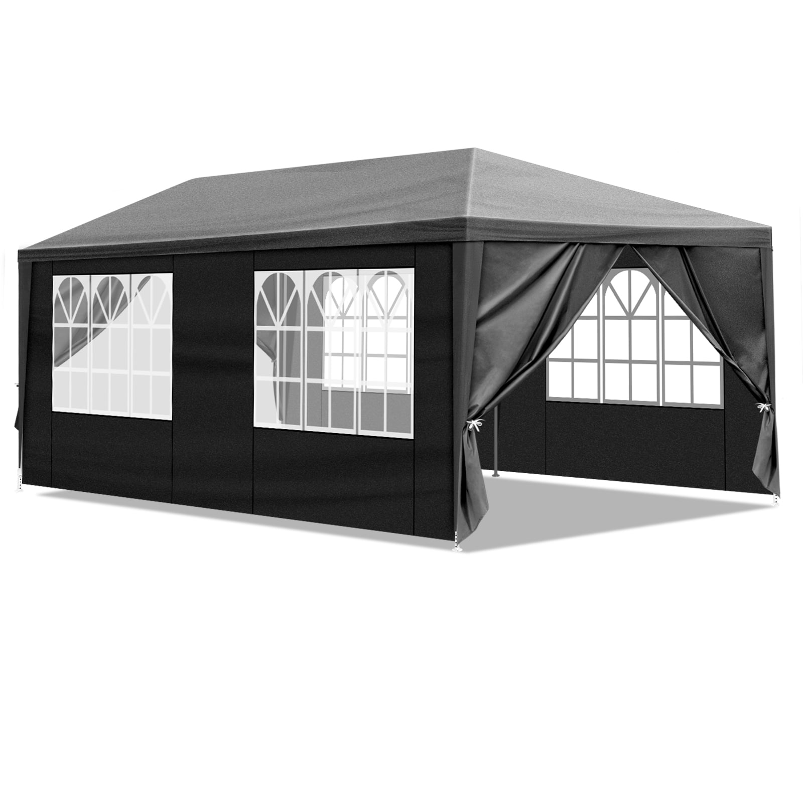 10x20FT Pop Up Canopy Tent with 6 Removable Sidewalls, Heavy Duty ...