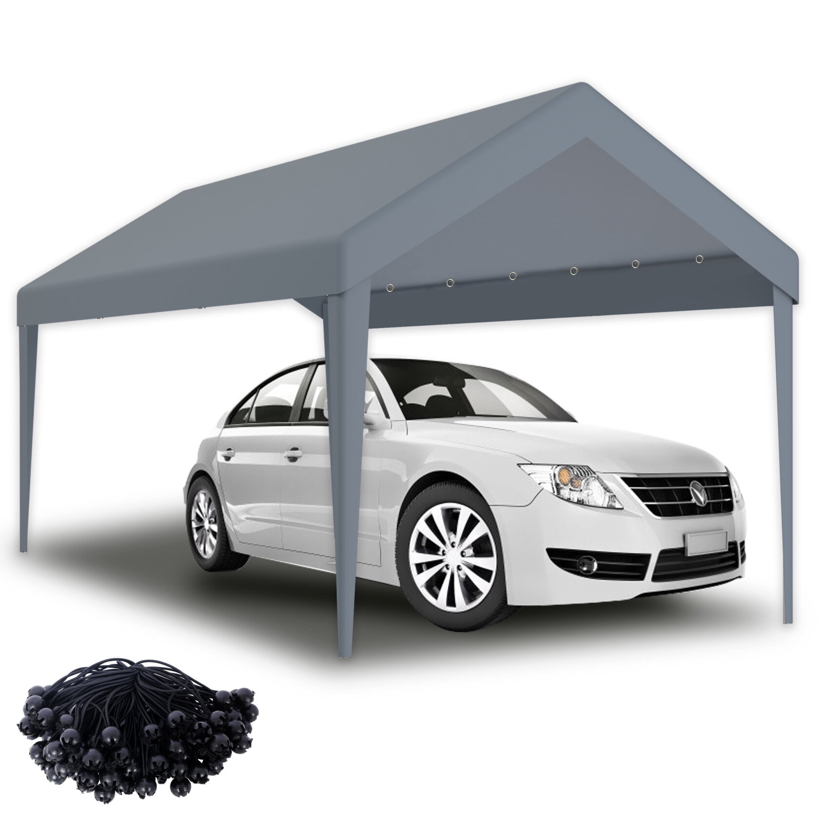 10x20ft Carport Replacement Canopy Cover, Heavy Duty Garage Shelter ...