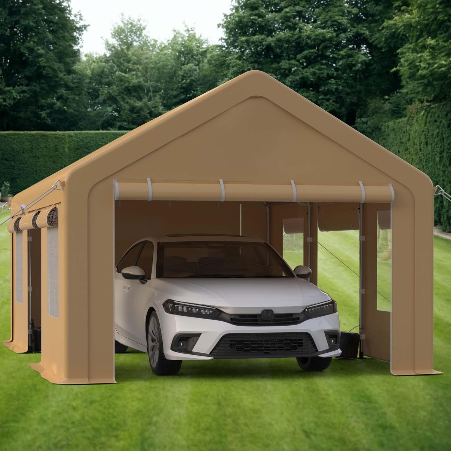 Somers Point GarveeLife 13 X 20 Ft Carport Heavy Duty, Portable Garage ...
