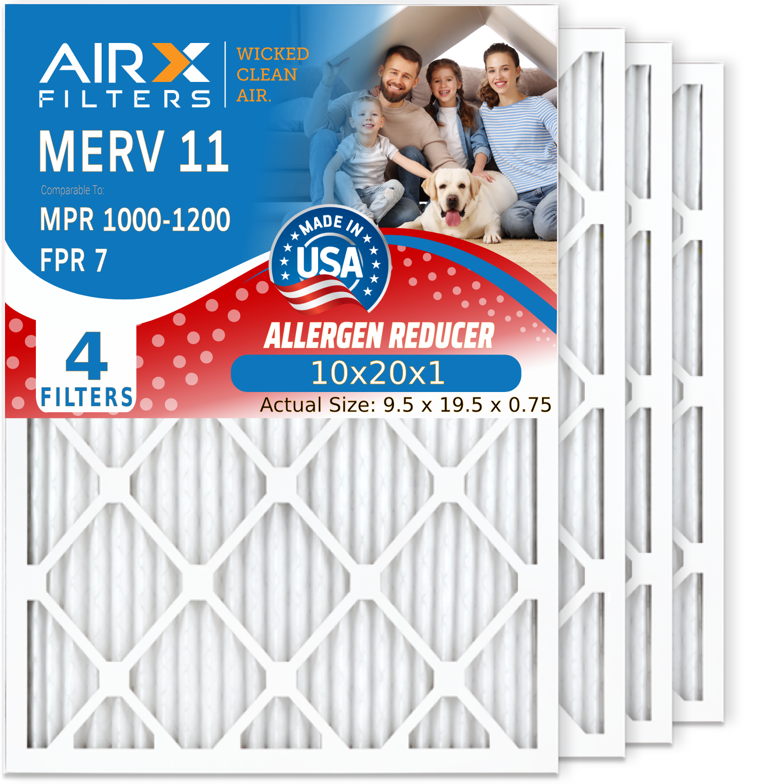 10x20x1 Air Filter MERV 11 Comparable To MPR 1000 MPR 1200 FPR 7 10x20x1 Air Filter MERV 11 Comparable To MPR 1000 MPR 1200 FPR 7