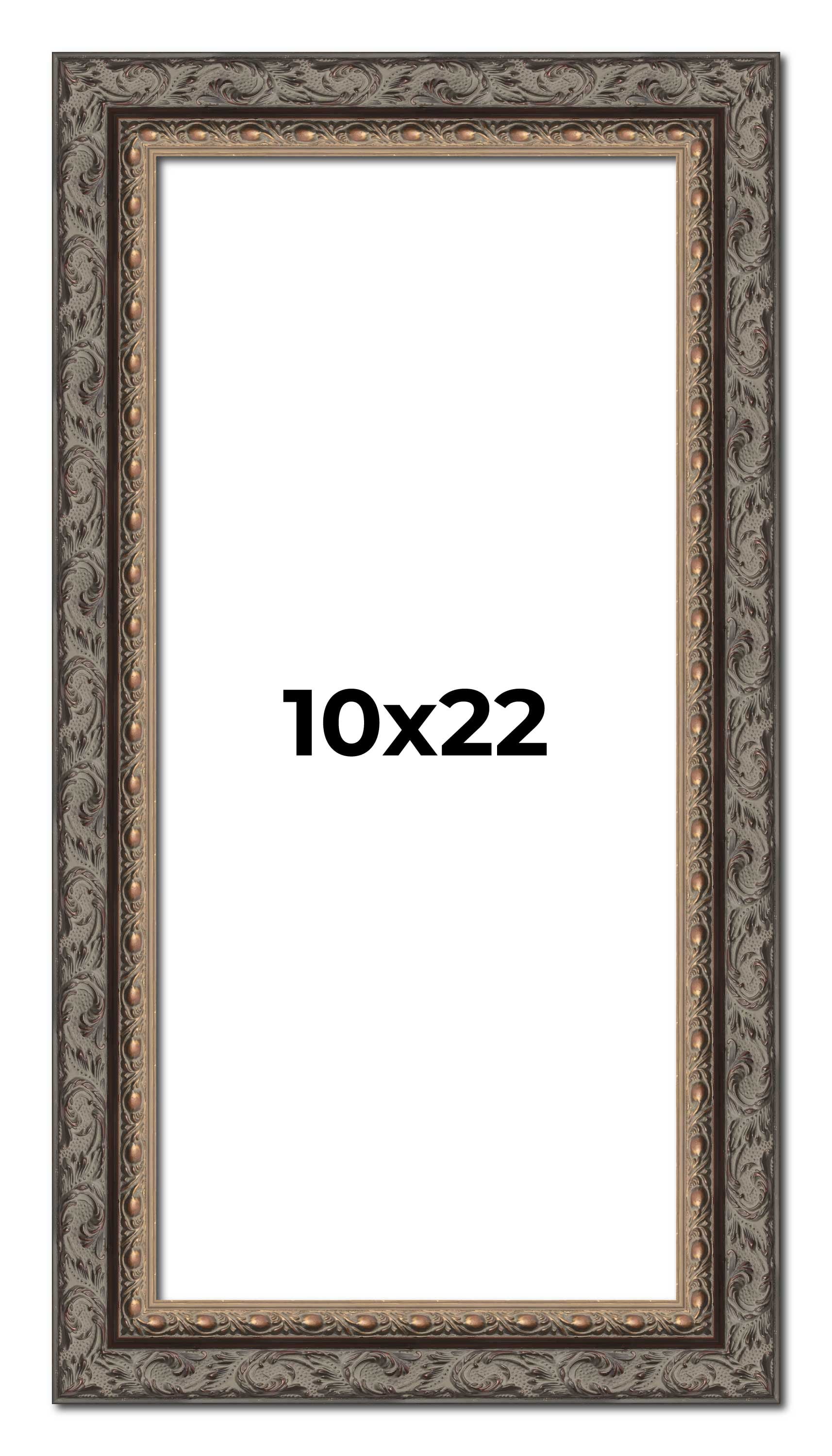 10x22 Frame Black Real Wood Picture Frame Width 2 inches | Interior Frame Depth 0.5 inches ...