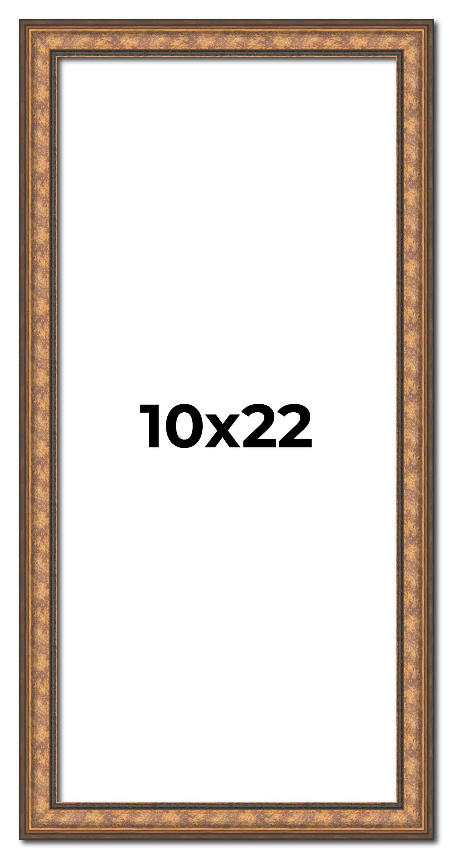 10x22 Frame Gold Real Wood Picture Frame Width 1.25 inches | Interior ...