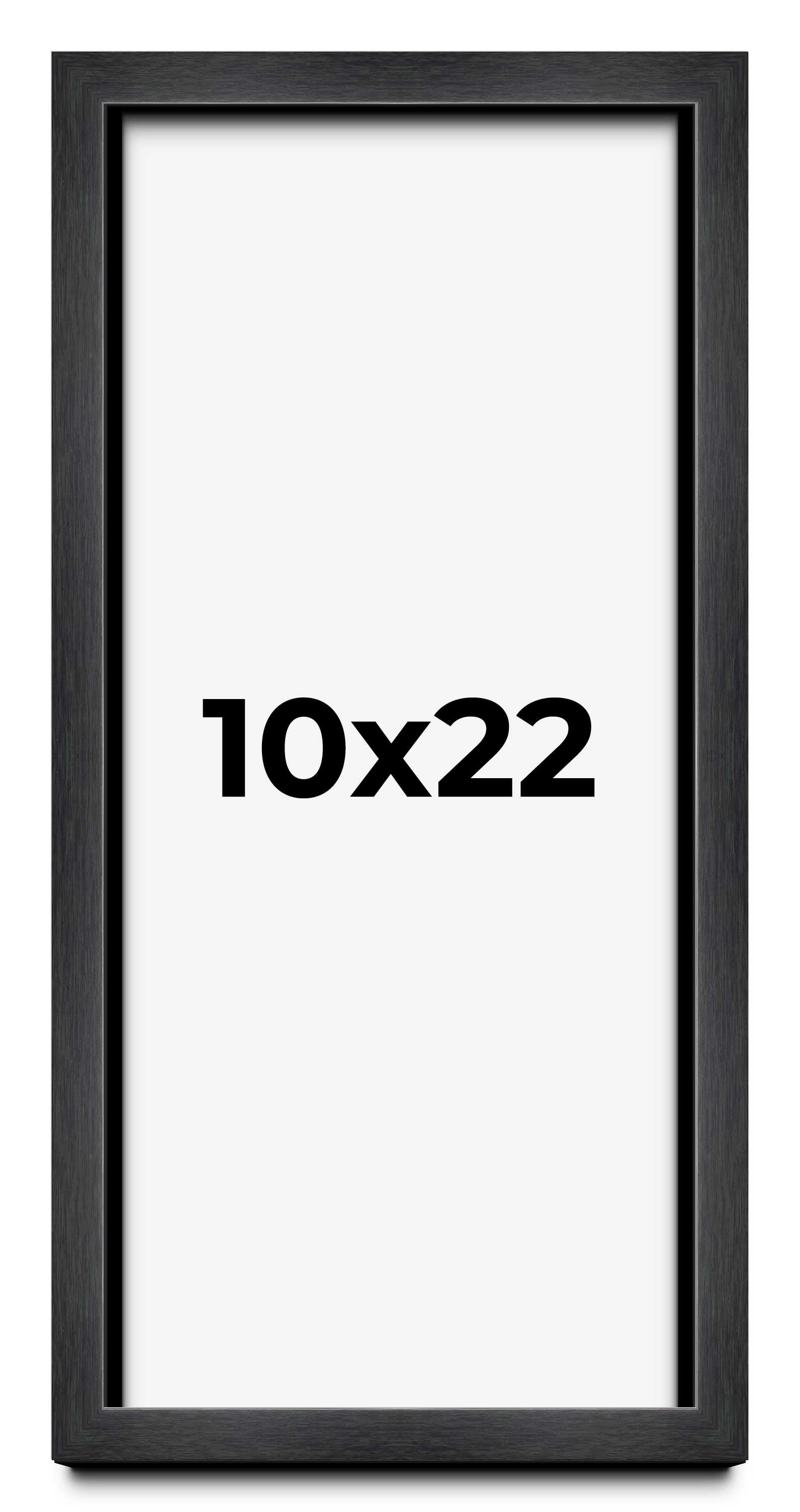 10x22 Shadow Box Frame Grey Charcoal Black | 0.875 Inches Deep | Solid ...