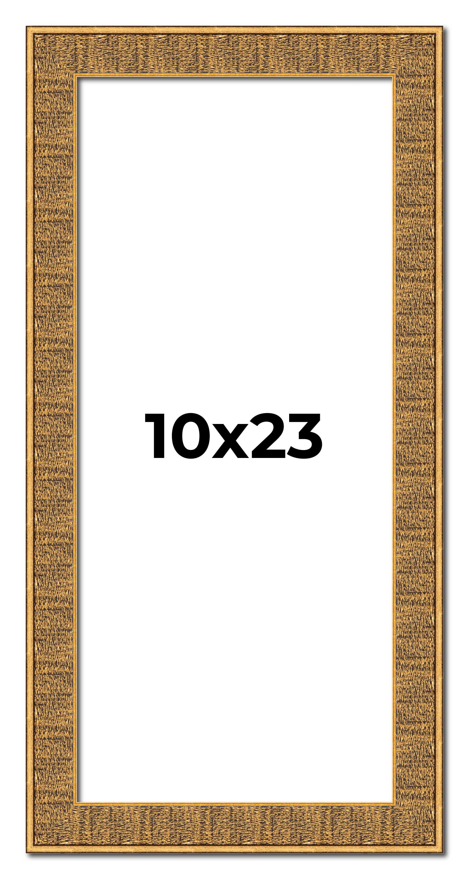10x23 Frame Black and Gold Distressed Solid Wood Sonoma Picture Frame ...
