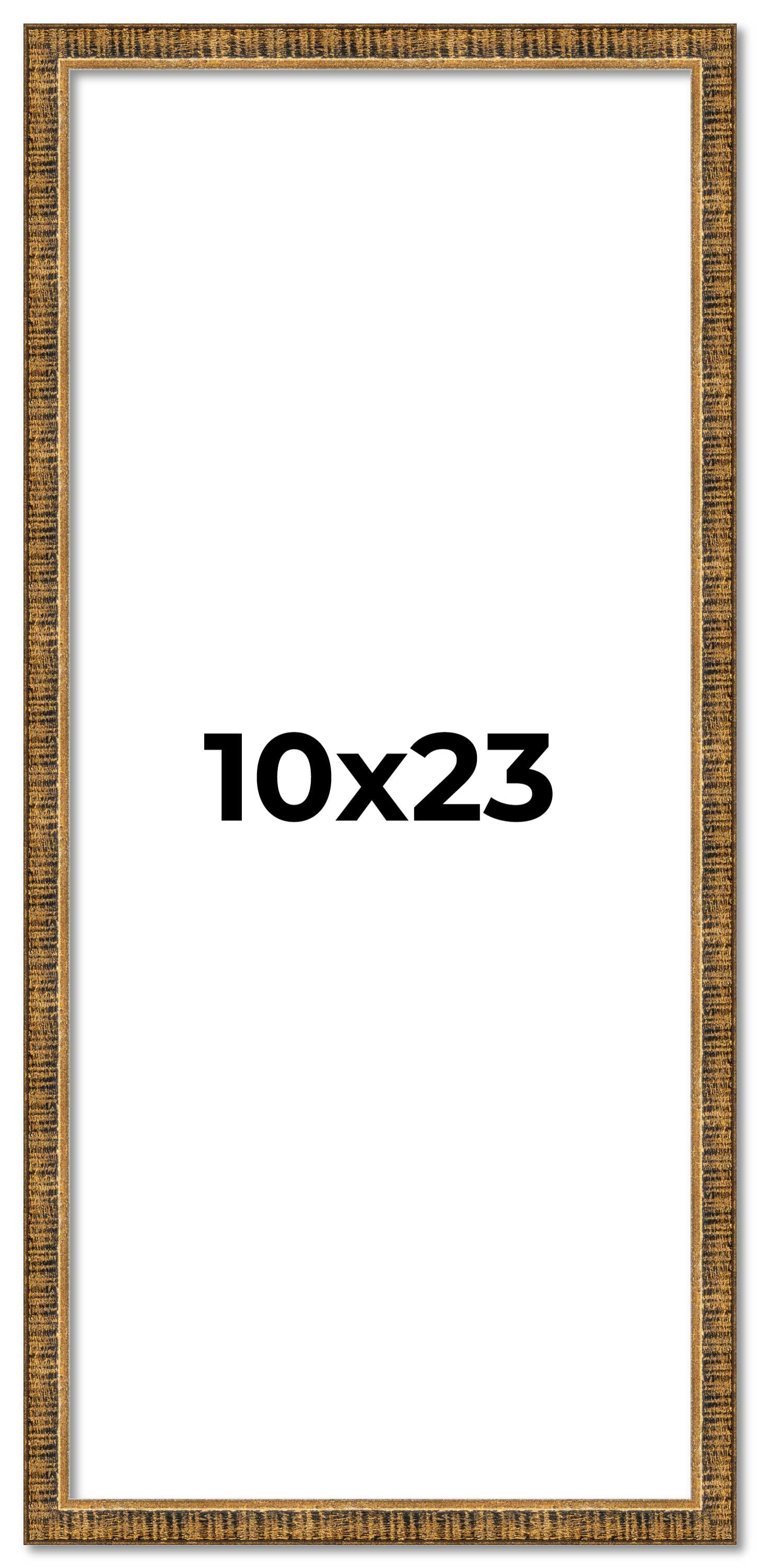 10x23 Frame Gold Solid Wood Picture Frame - Complete Modern Photo Frame ...