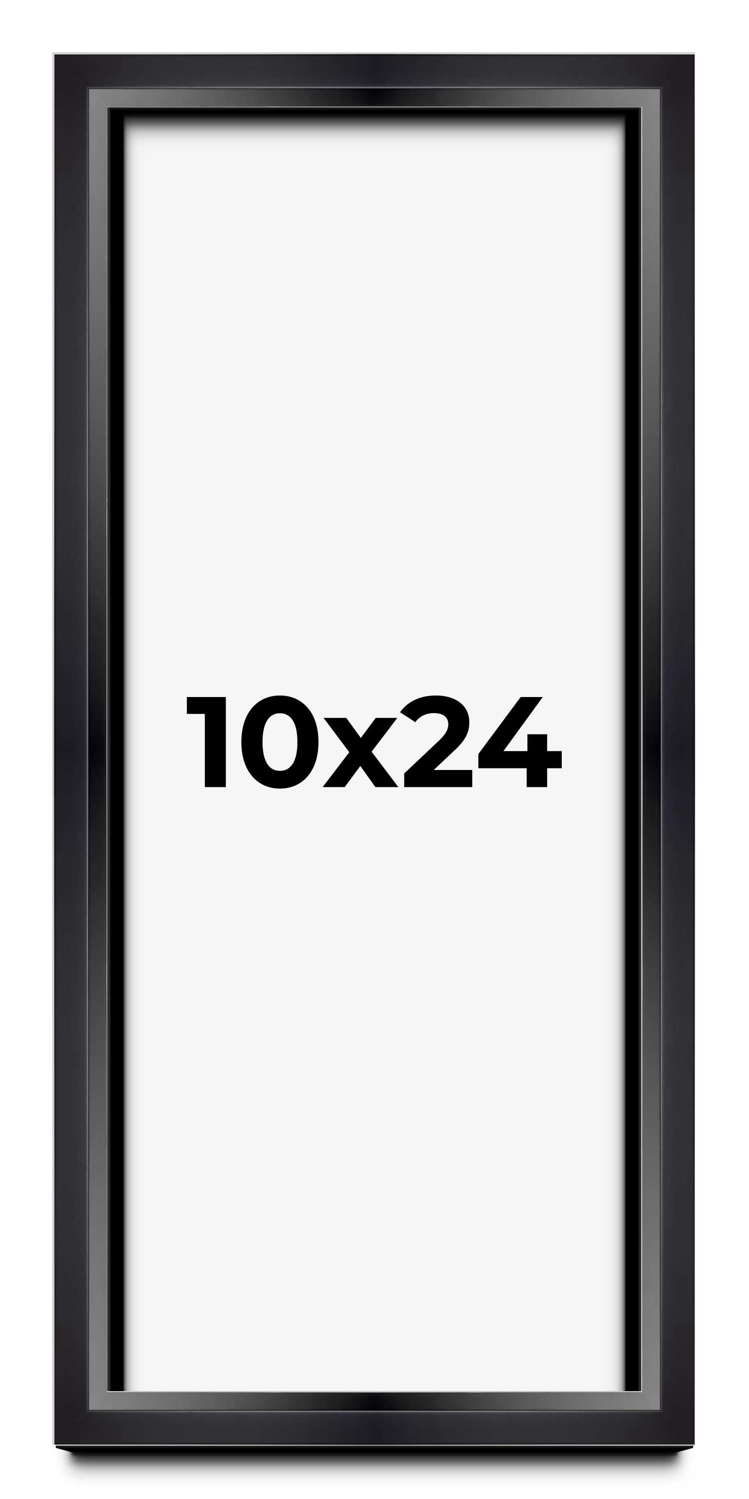 10x24 Black Shadowbox Frame - Interior Size 10x24 by 1.5 Inches - Made ...