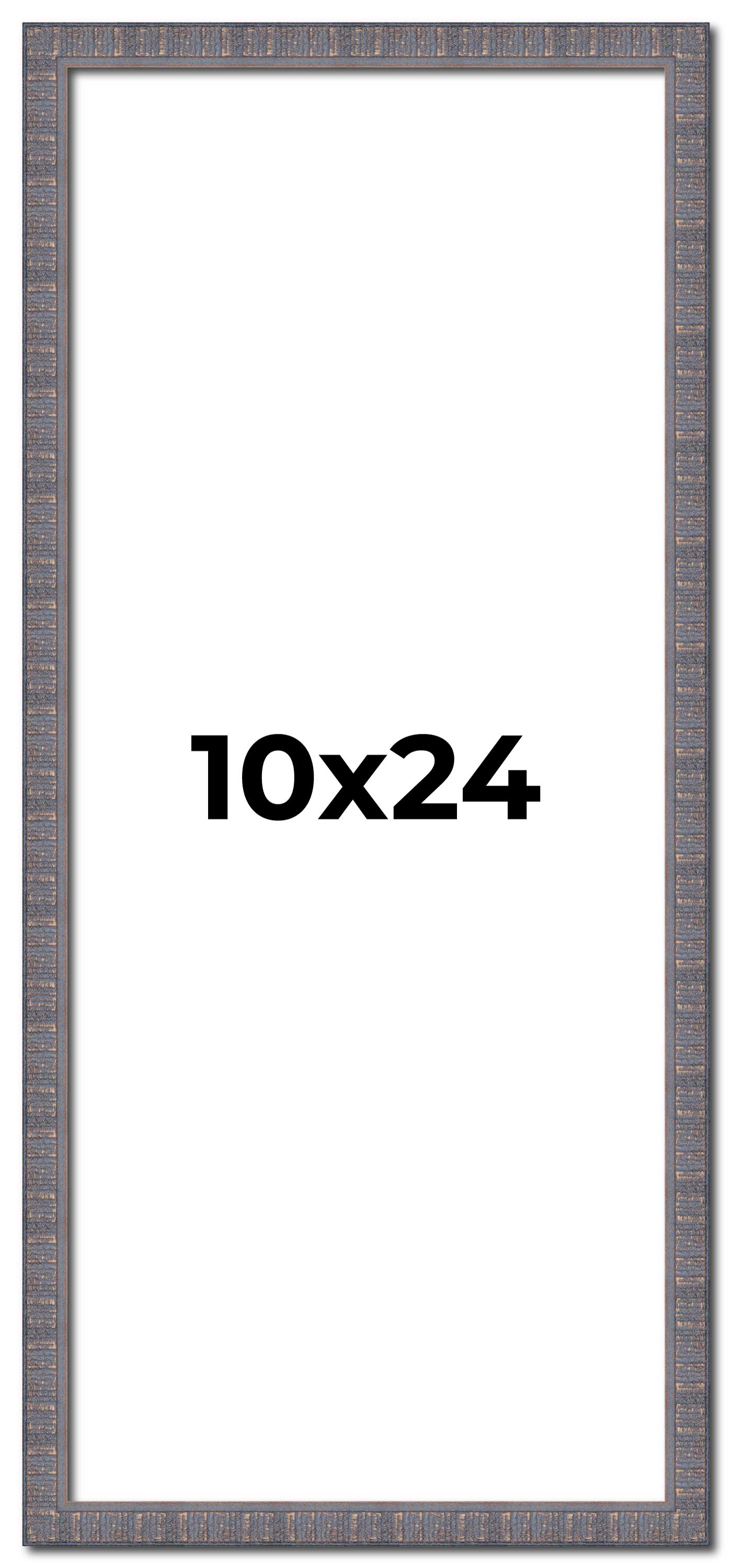 10x24 Frame Slate Blue Distressed Rustic Solid Wood Picture Frame | 0. ...