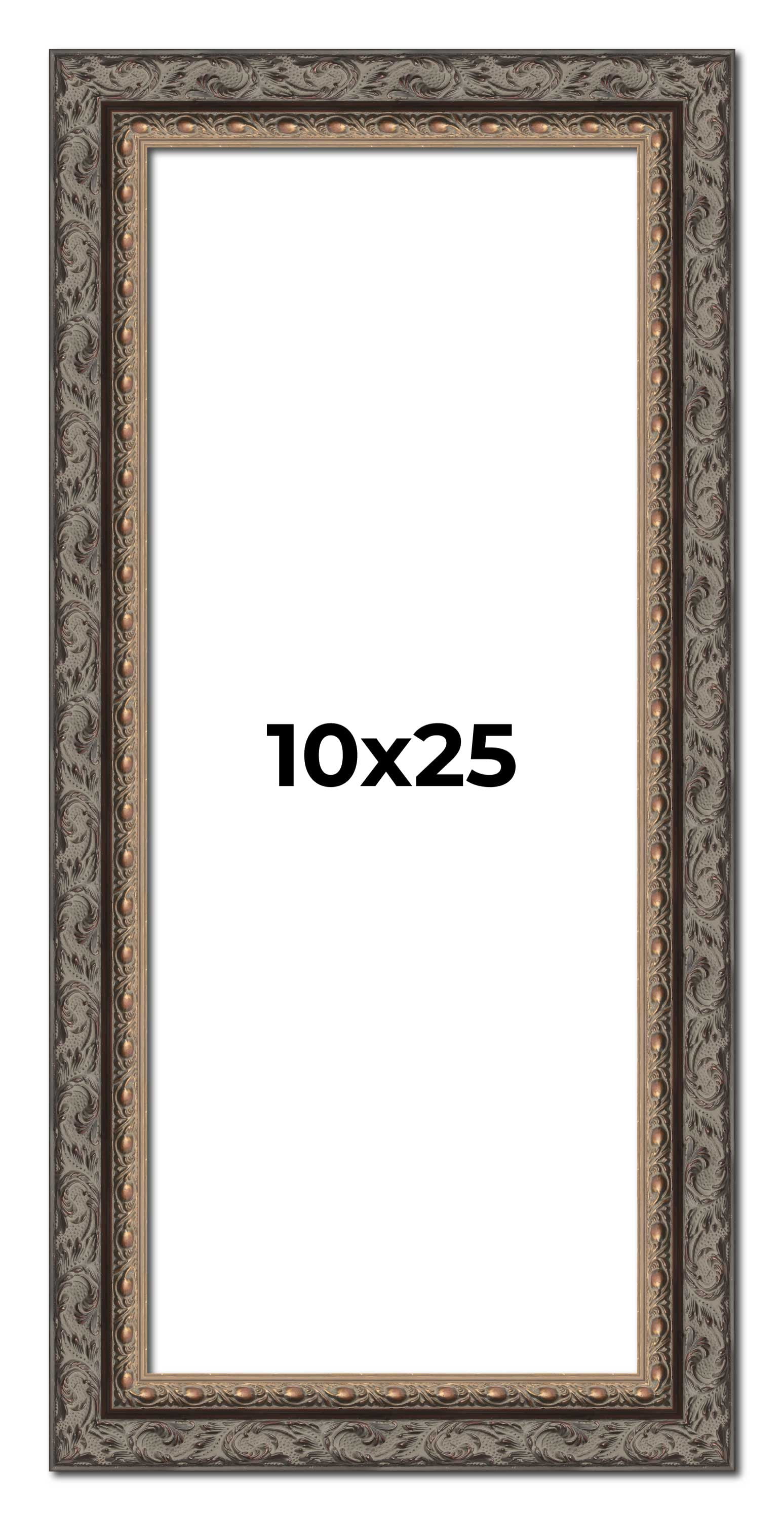 10x25 Frame Black Real Wood Picture Frame Width 2 inches | Interior ...