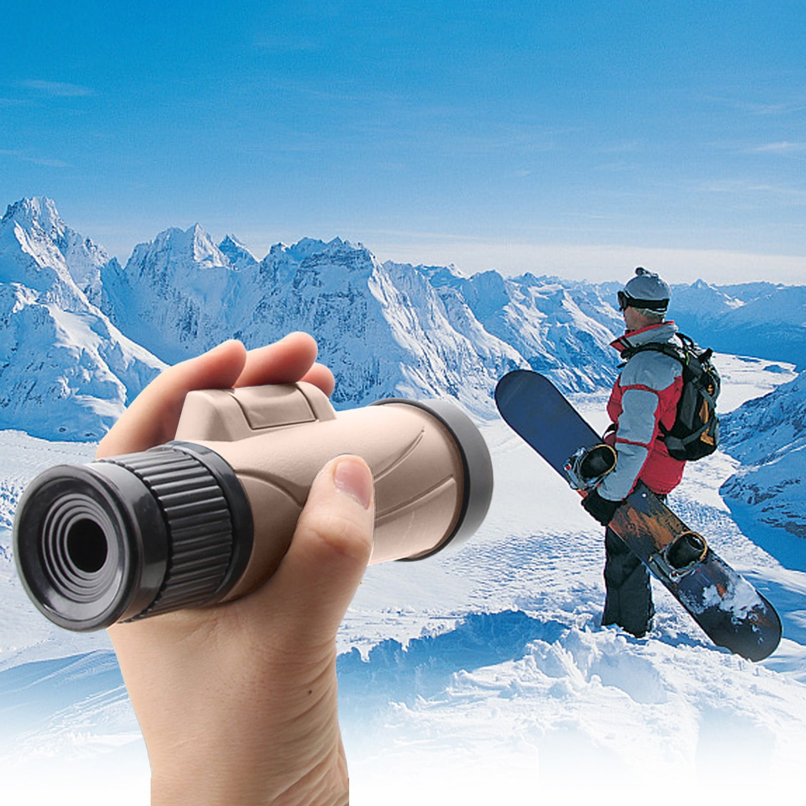 10x25 Monocular Telescope 10X Magnification 30mm Lens BAK4 Prism IPX5 Waterproof Compact ...