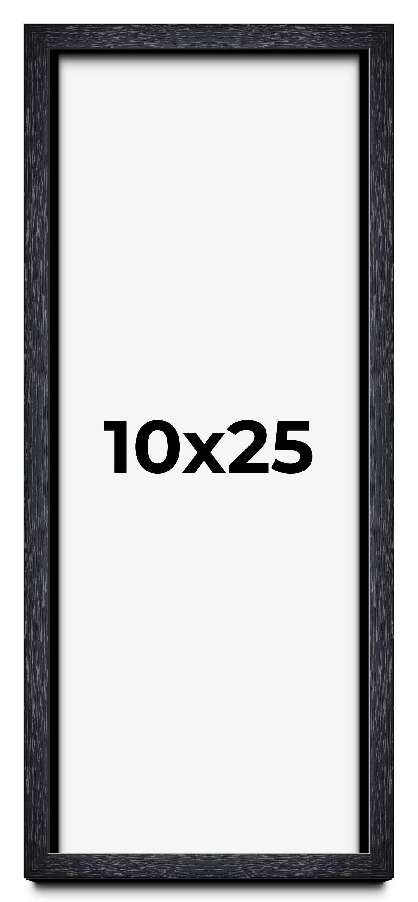 10x25 Shadow Box Frame Black | 1 Inches Deep Real Wood Farmhouse ...