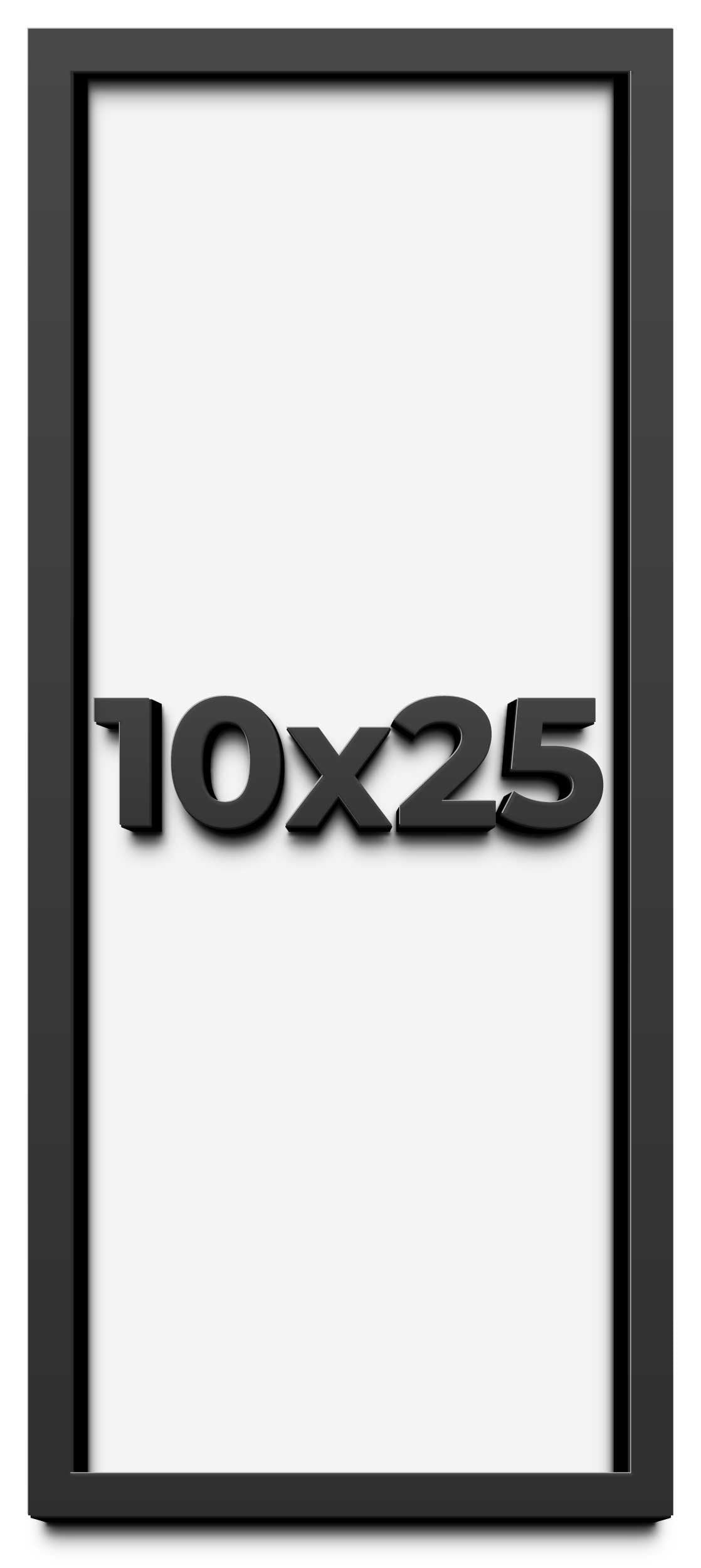 10x25 Shadow Box Frame Black | 1 inches Deep Real Wood Contemporary ...