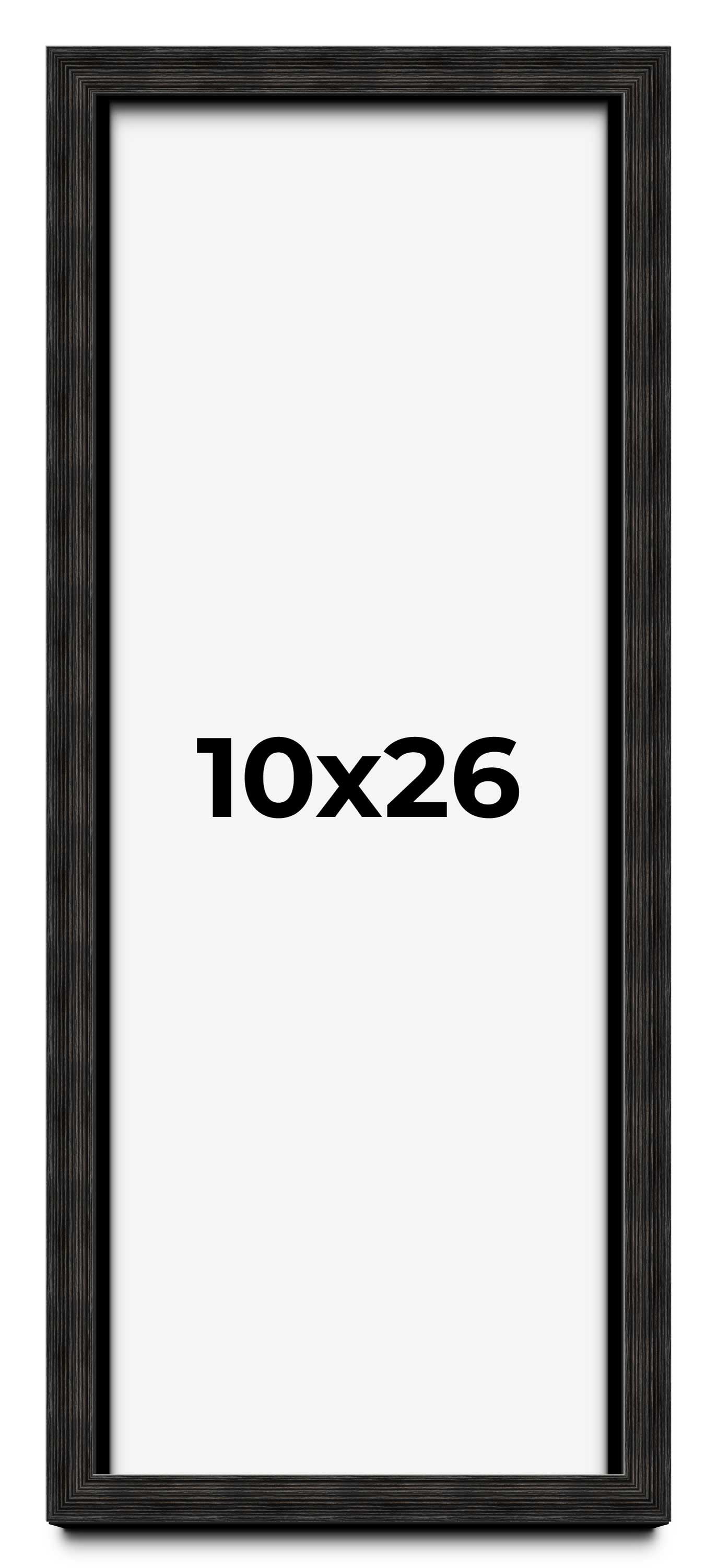 10x26 Shadow Box Black Rustic Barnwood Display Frame | 1.125 Inch Deep ...