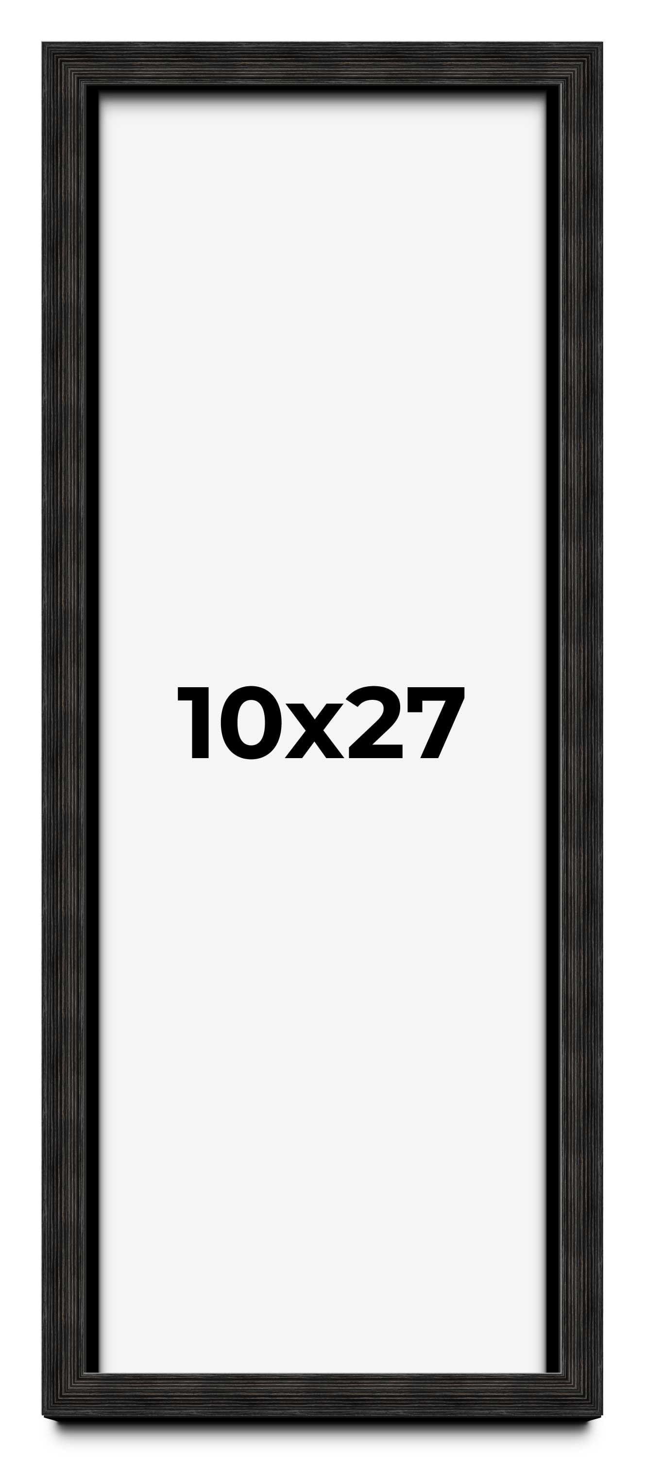 10x27 Shadow Box Black Rustic Barnwood Display Frame | 1.125 Inch Deep ...