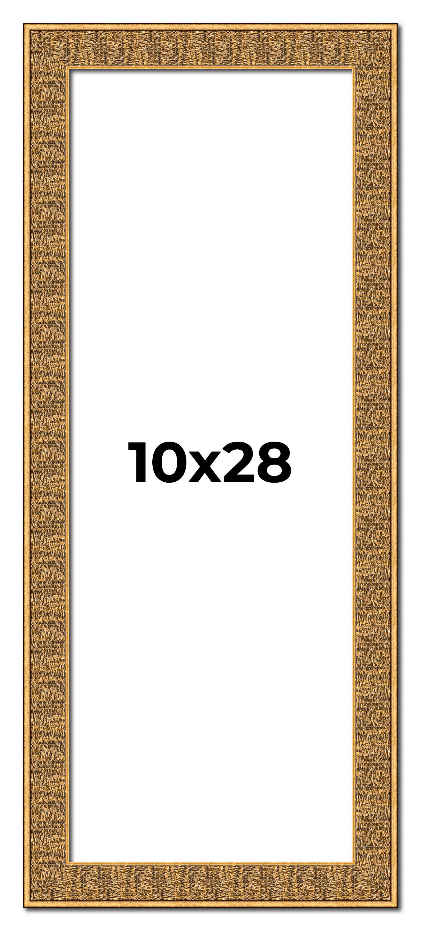 10x28 Frame Black and Gold Distressed Solid Wood Sonoma Picture Frame ...