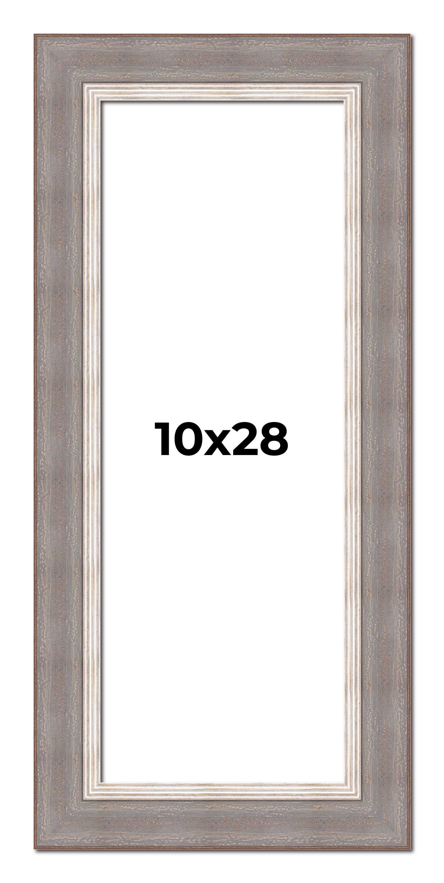 10x28 Frame Grey Real Wood Picture Frame Width 2.75 Inches | Interior ...
