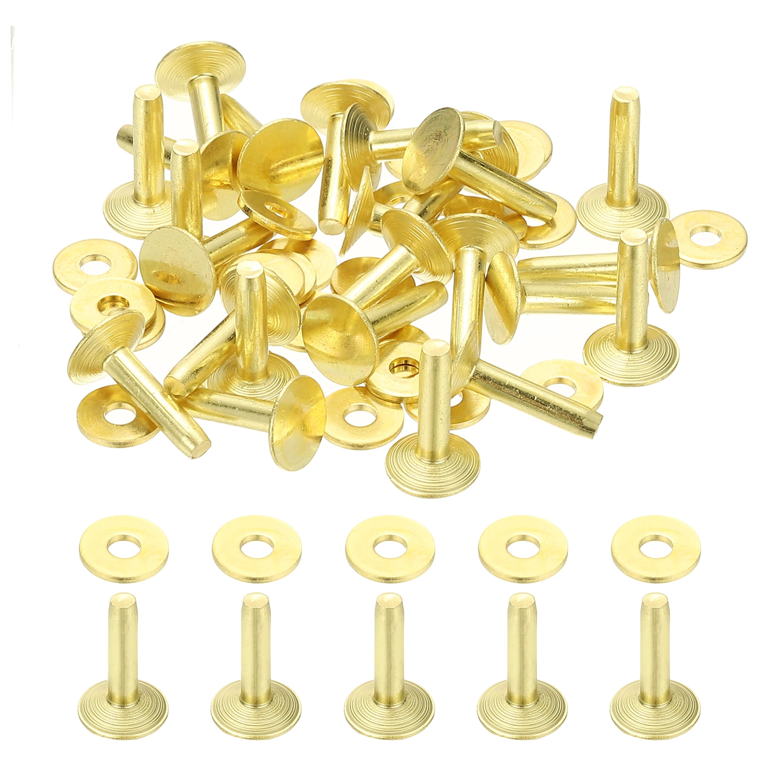 10x3.3x14mm Studs for Clothing, 100 Sets Spikes for Clothes Studs and ...