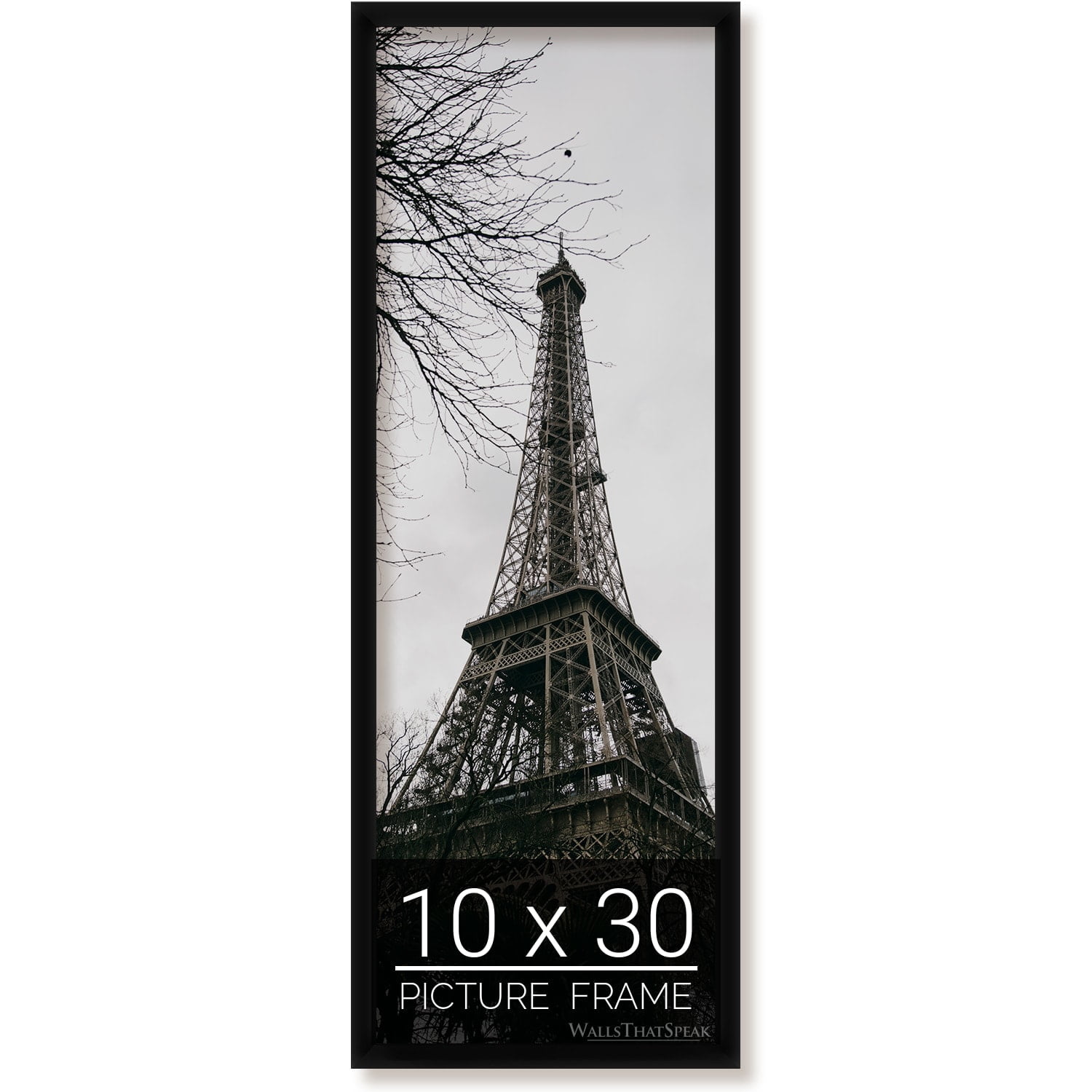 10x30 Black Picture Frame for Puzzles Posters Photos or Artwork ...