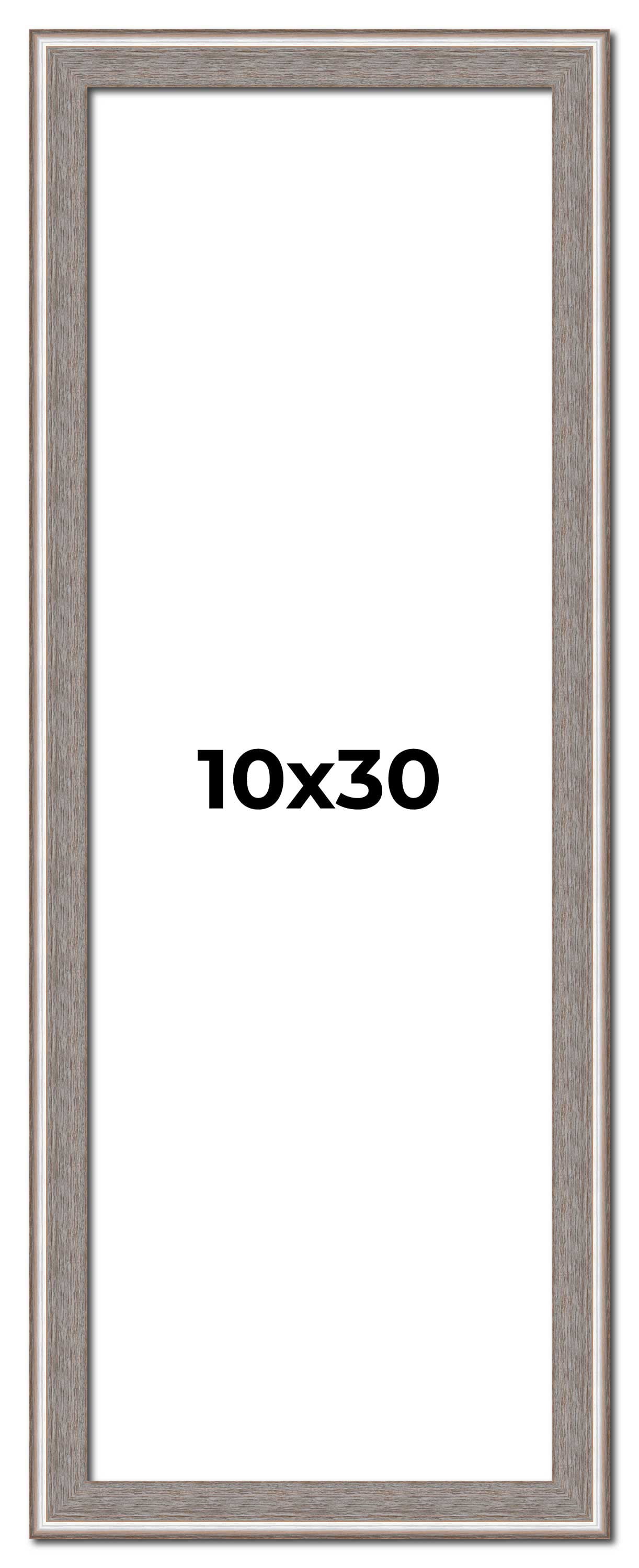10x30 Frame Grey Real Wood Picture Frame Width 1.25 inches | Interior ...