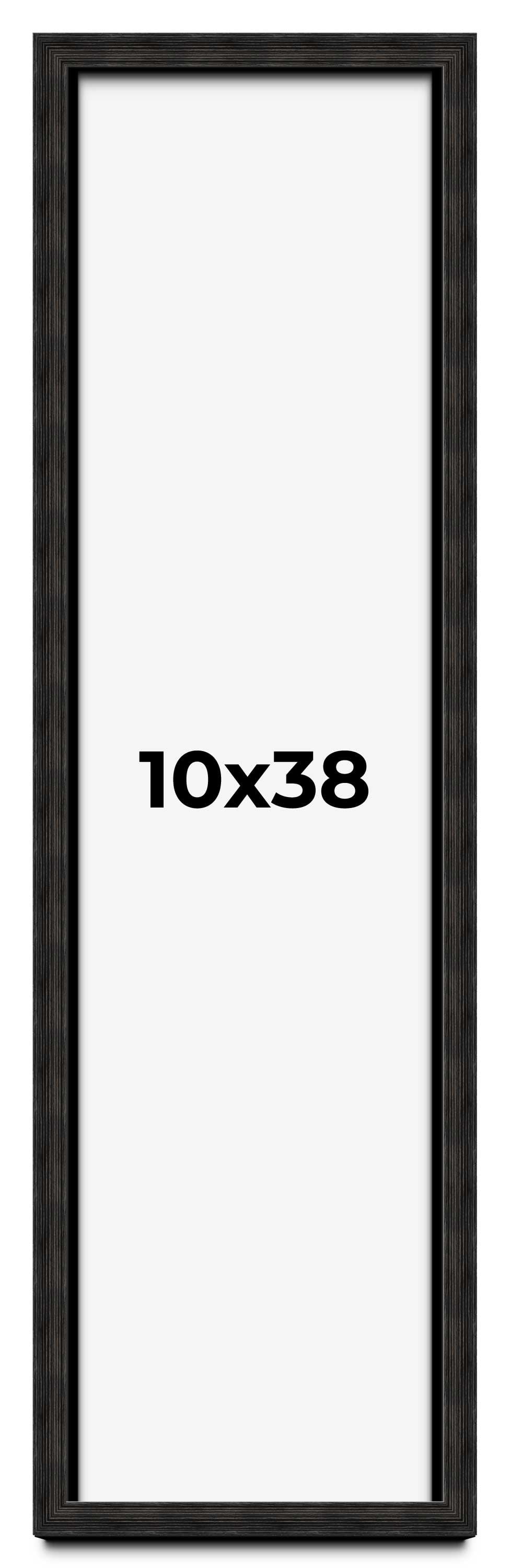 10x38 Shadow Box Black Rustic Barnwood Display Frame | 1.125 Inch Deep ...