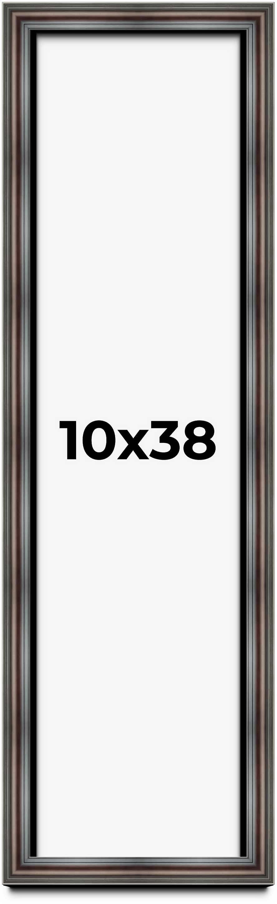 10x38 Shadow Box Frame Brown Cherry | 2.625 Inches Deep Pine Wood ...