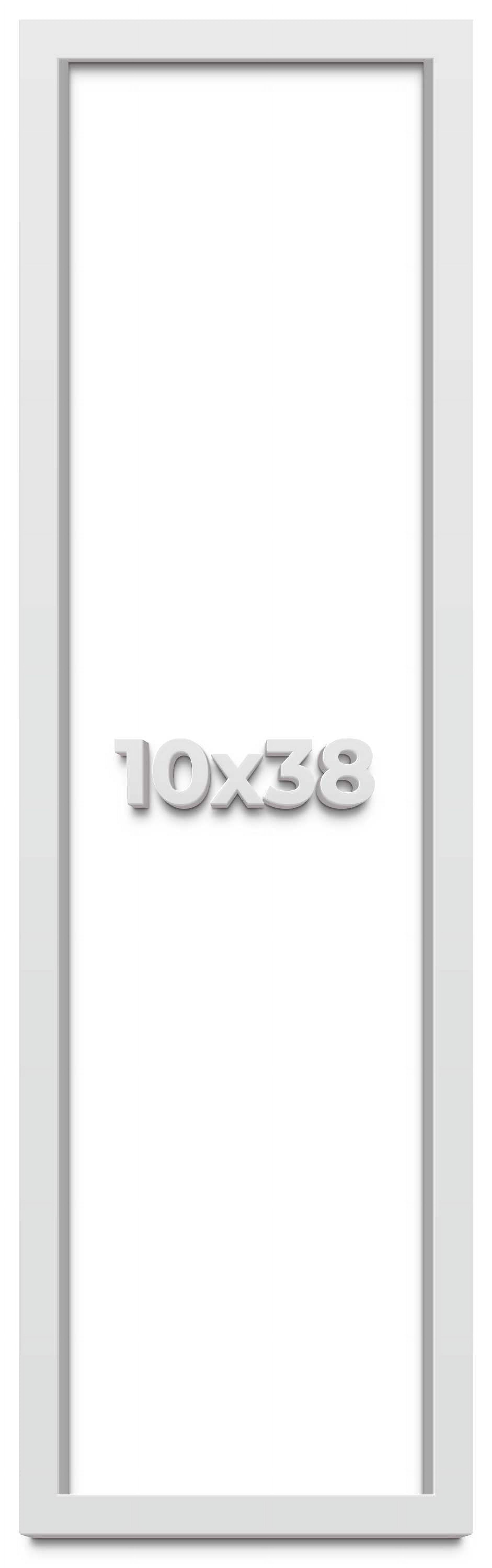 10x38 Shadow Box High Gloss White Display Frame | 1.625 Inches Deep | 1 ...