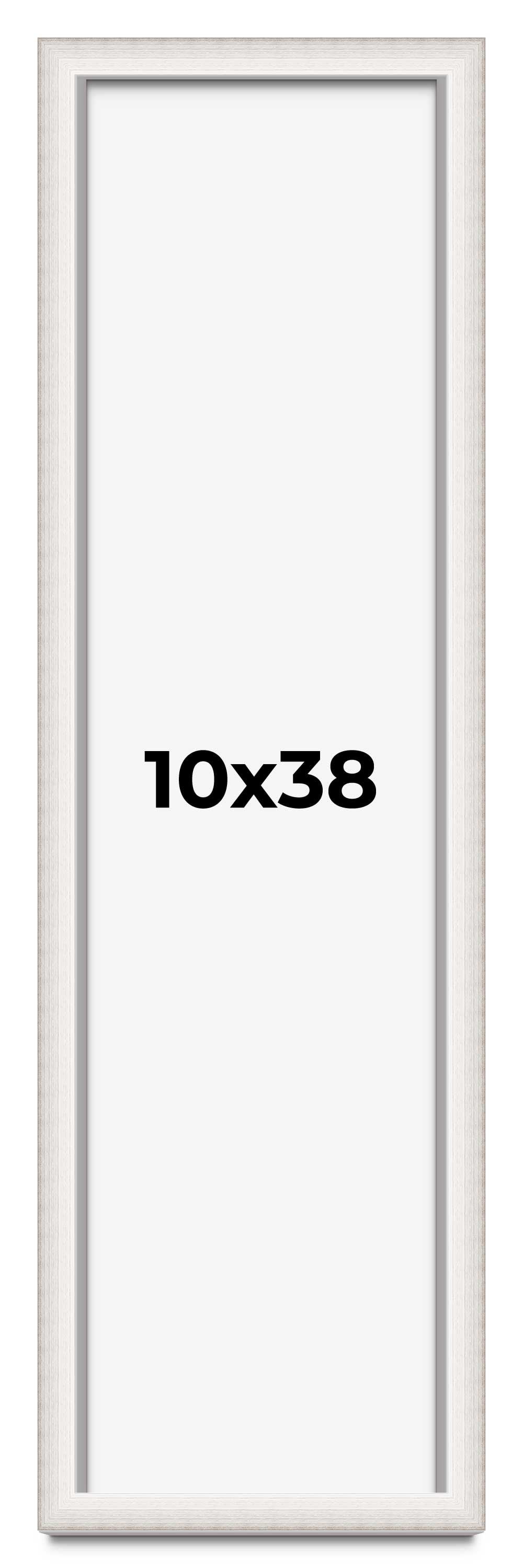 10x38 Shadow Box Silver Brushed Striped Display Frame | 1.625 Inches ...